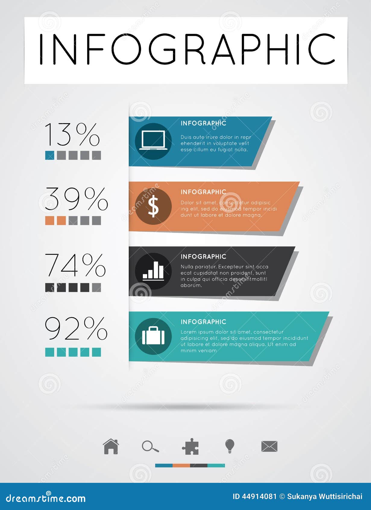 Modern Infographics stock vector. Illustration of choice - 44914081