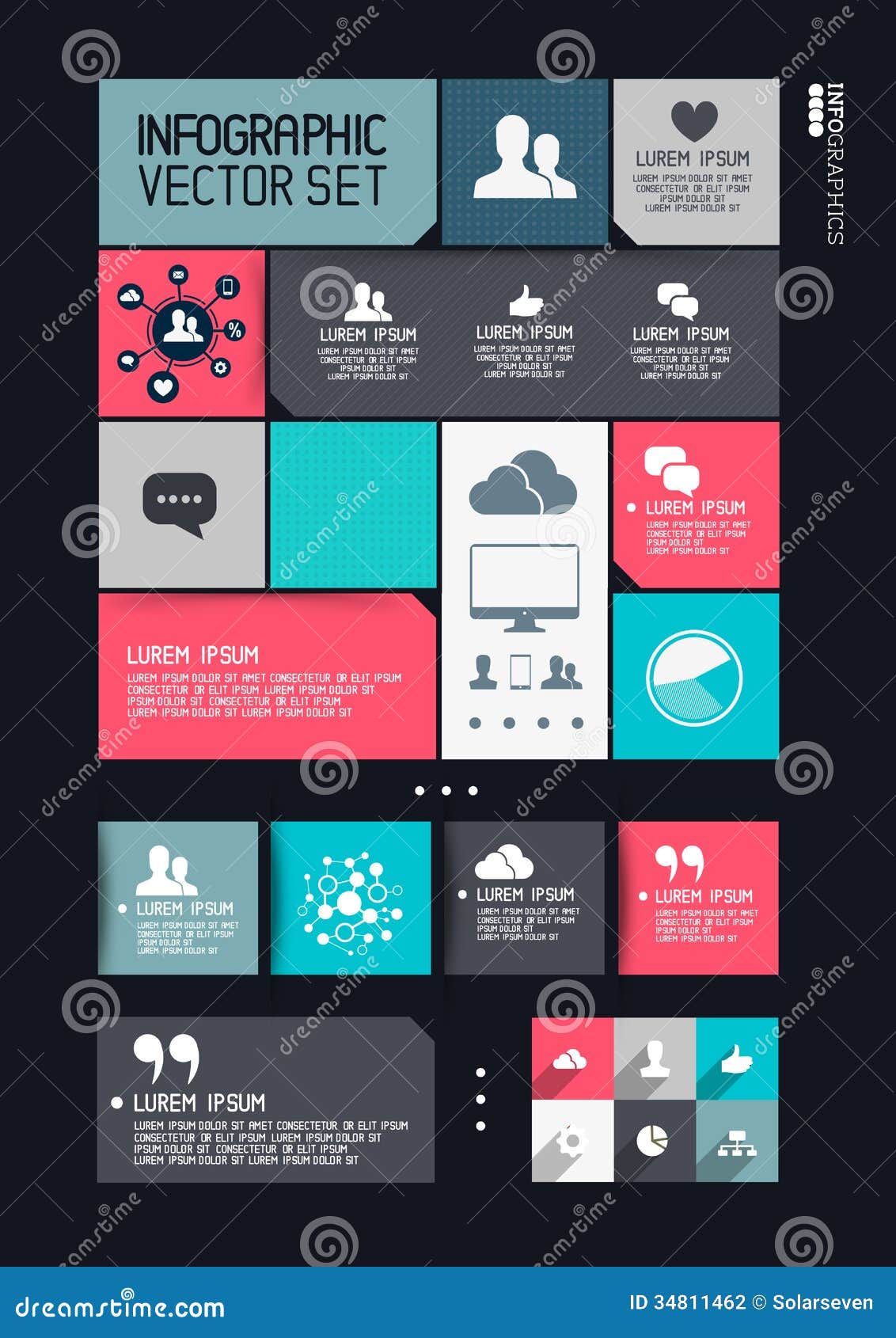 Modern Infographics Interface Stock Vector - Illustration of graphic ...