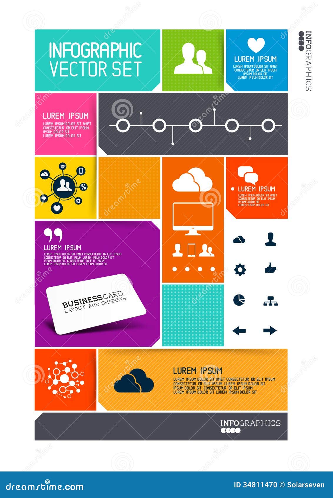 Modern Infographics Interface Stock Vector - Illustration of chart ...