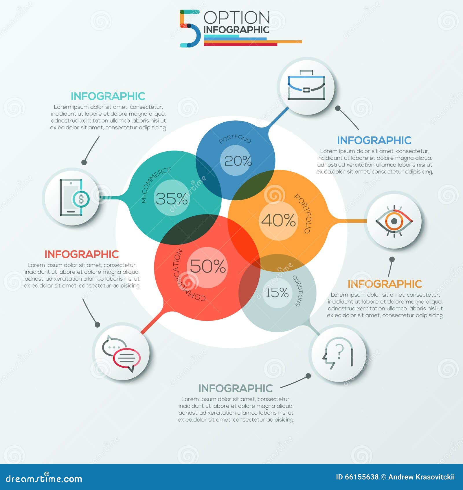 Modern Infographics Options Banner. Stock Vector - Illustration of flat ...