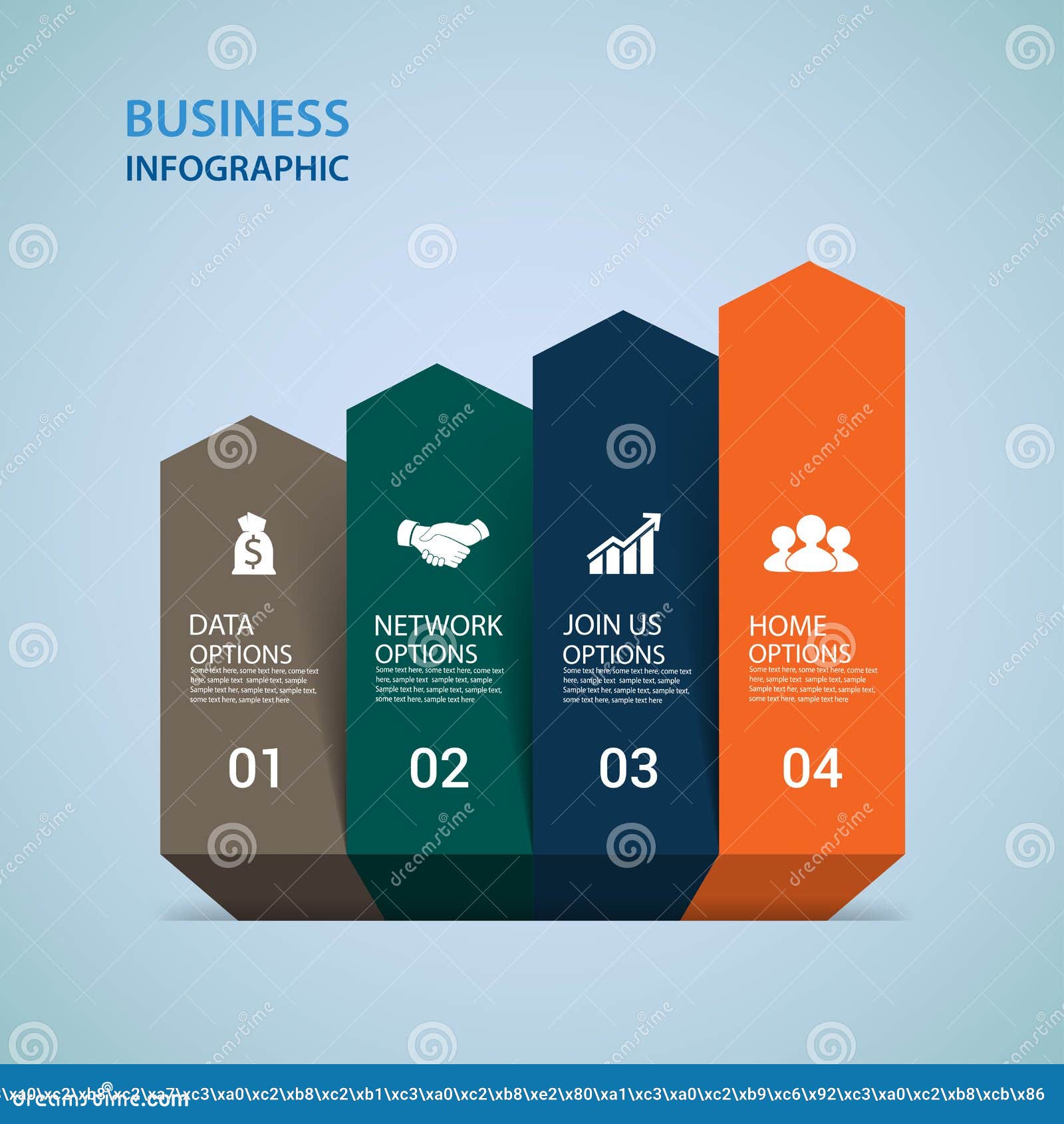 4 Part Chart, Scheme, Infographic Vector. Royalty-Free Cartoon ...