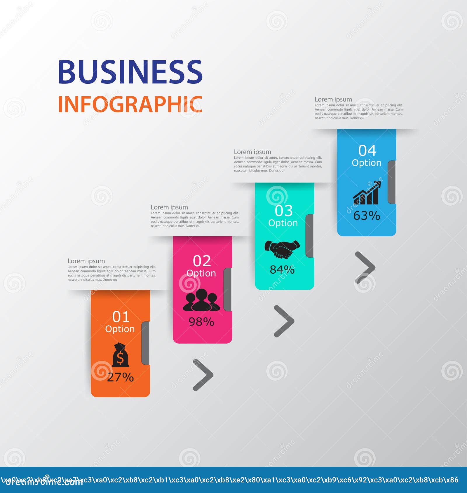 Modern Infographics Process with Connected , Icons. Stock Vector ...