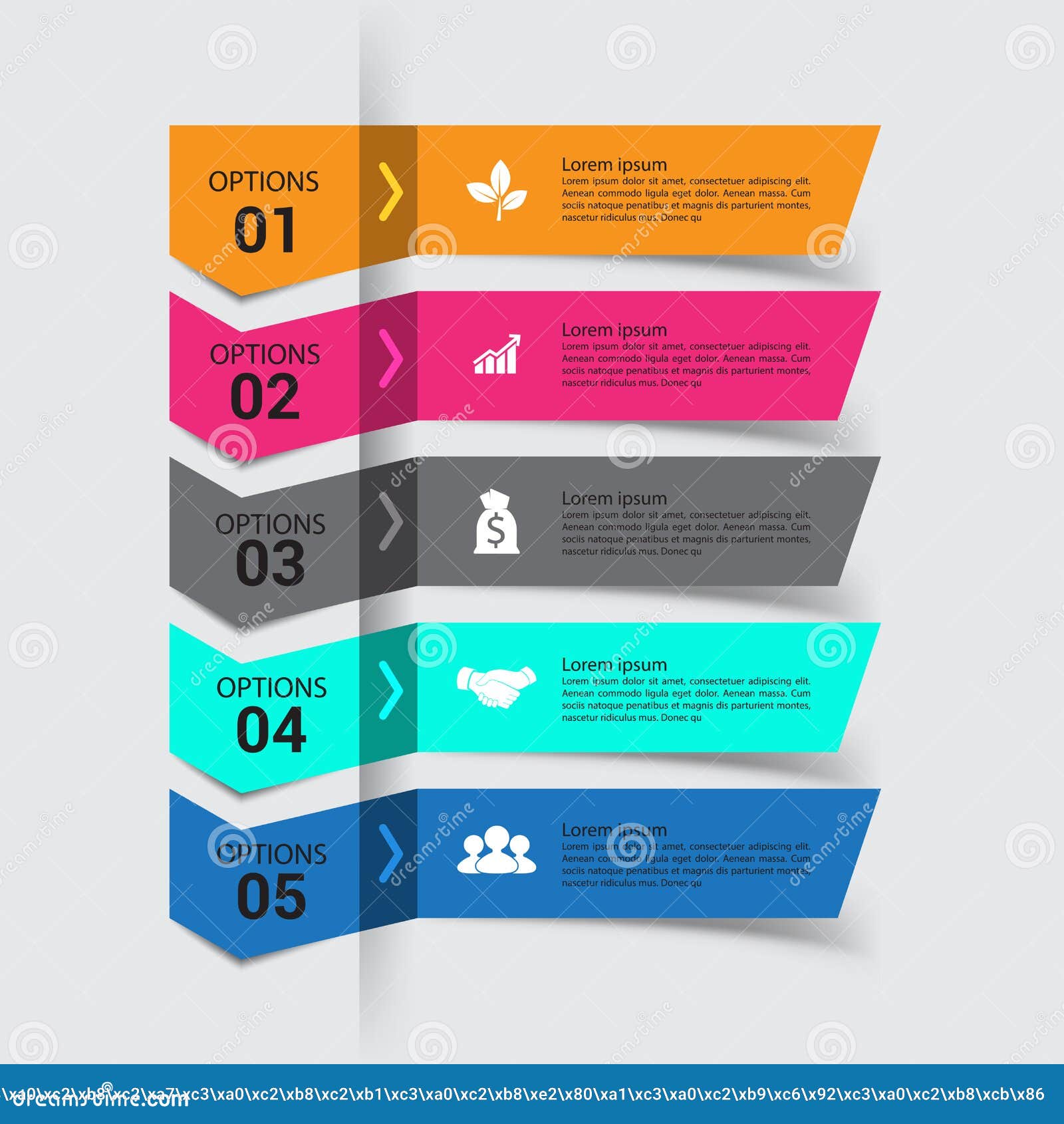 Modern Infographics Process with Connected , Icons and Text for Stock ...