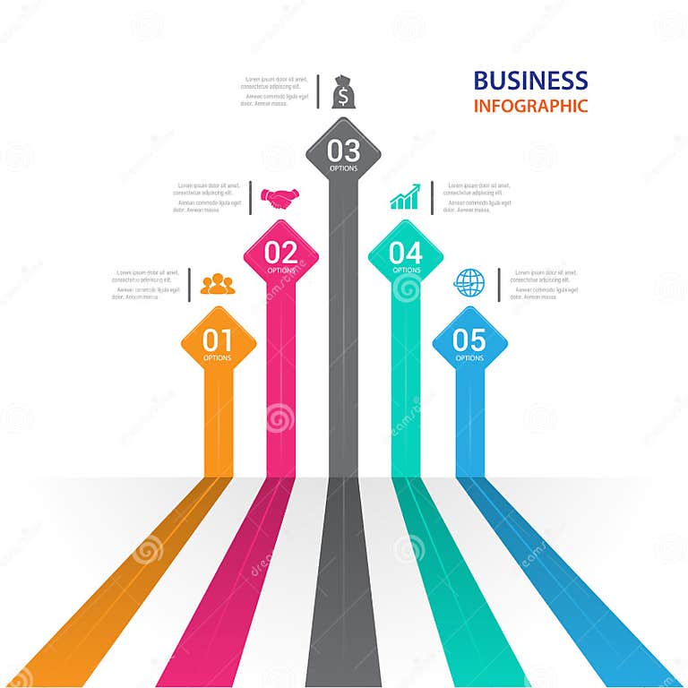 Modern Infographics Process with Connected , Icons. Stock Vector ...