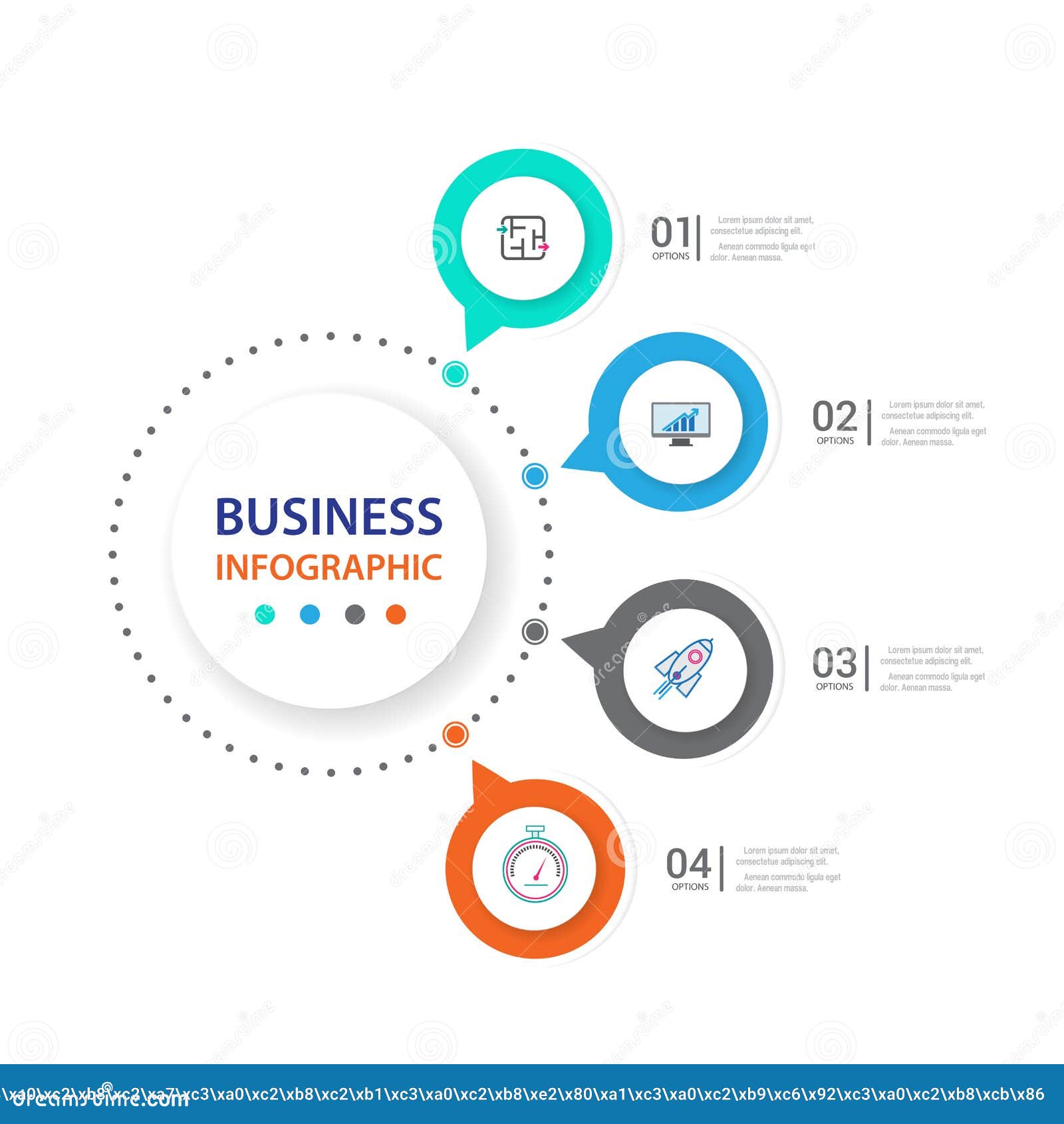 Modern Infographics Process with Connected , Icons. Stock Vector ...