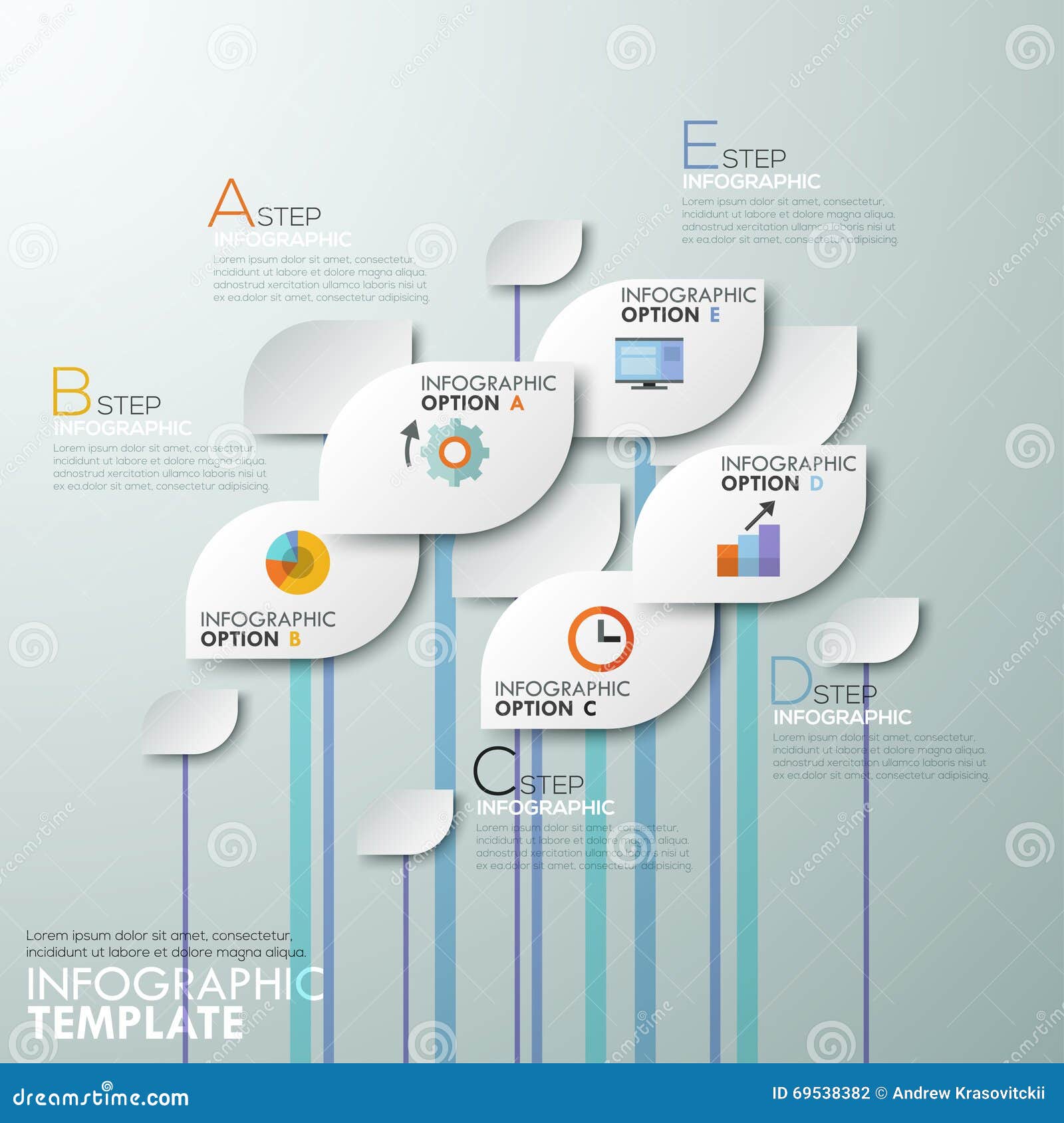 Modern Infographics Process Template Stock Vector - Illustration of ...
