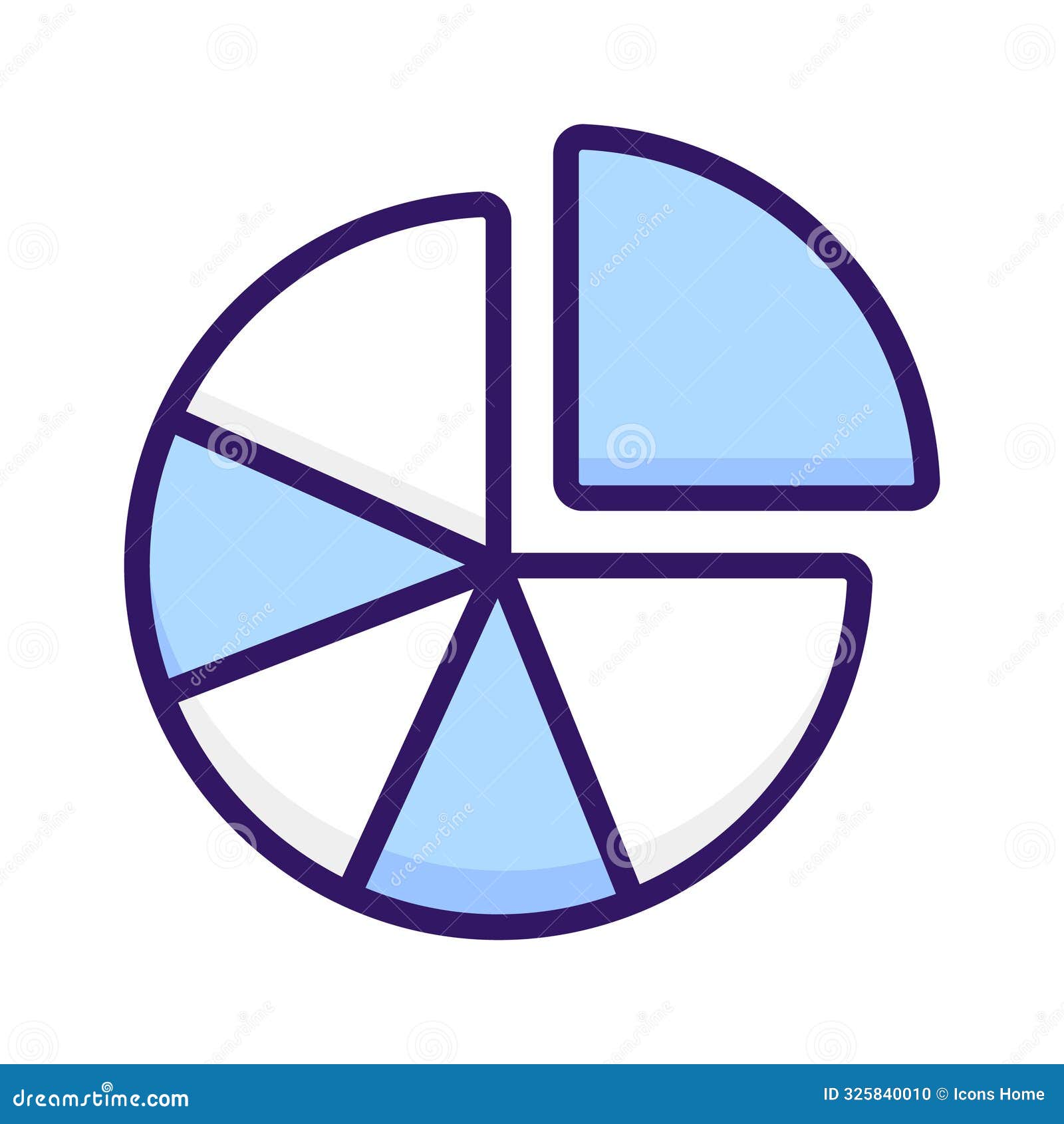 A Modern Infographics Showing Sectional Pie Graph, an Editable Vector ...