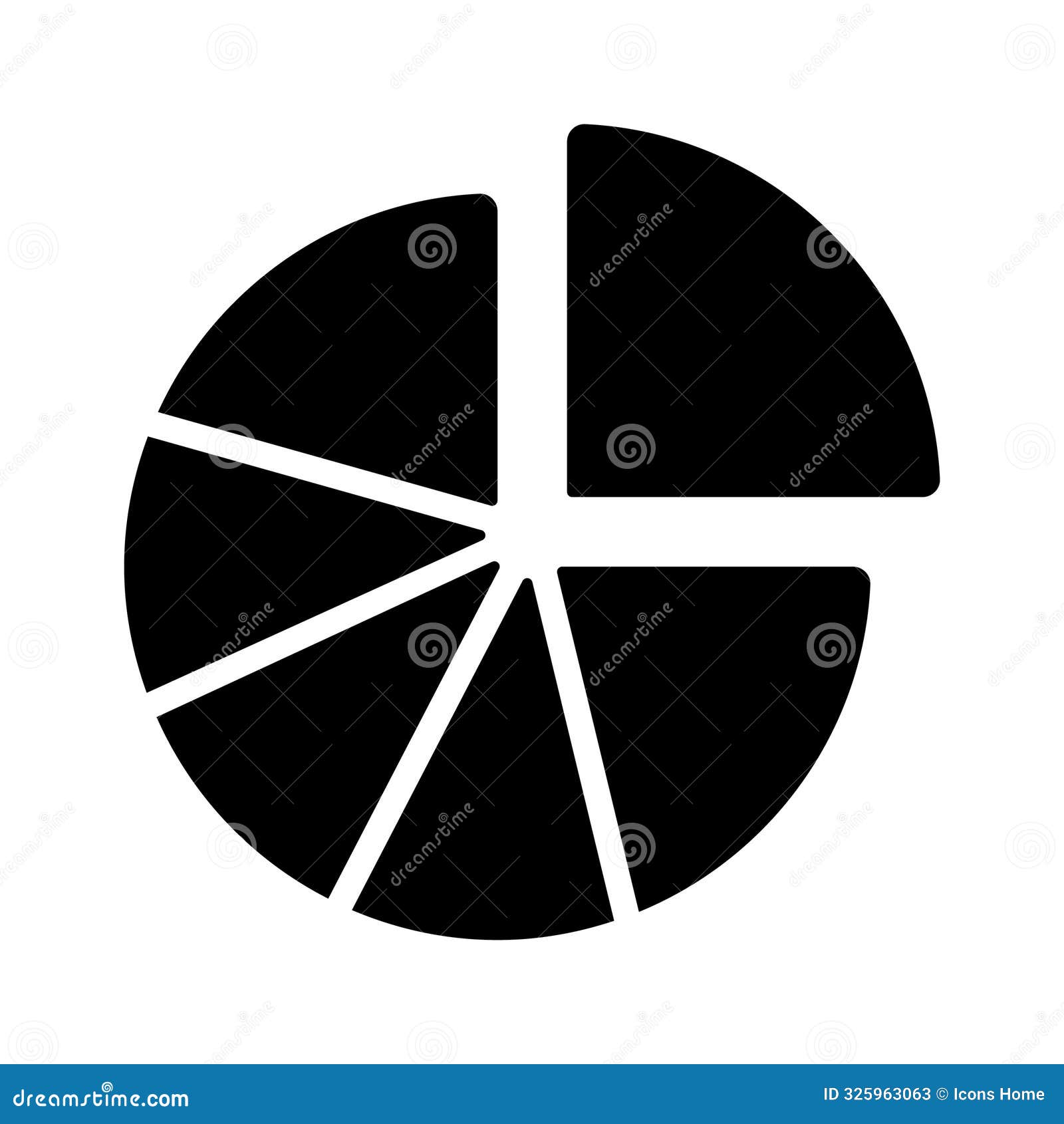 A Modern Infographics Showing Sectional Pie Graph, an Editable Vector ...
