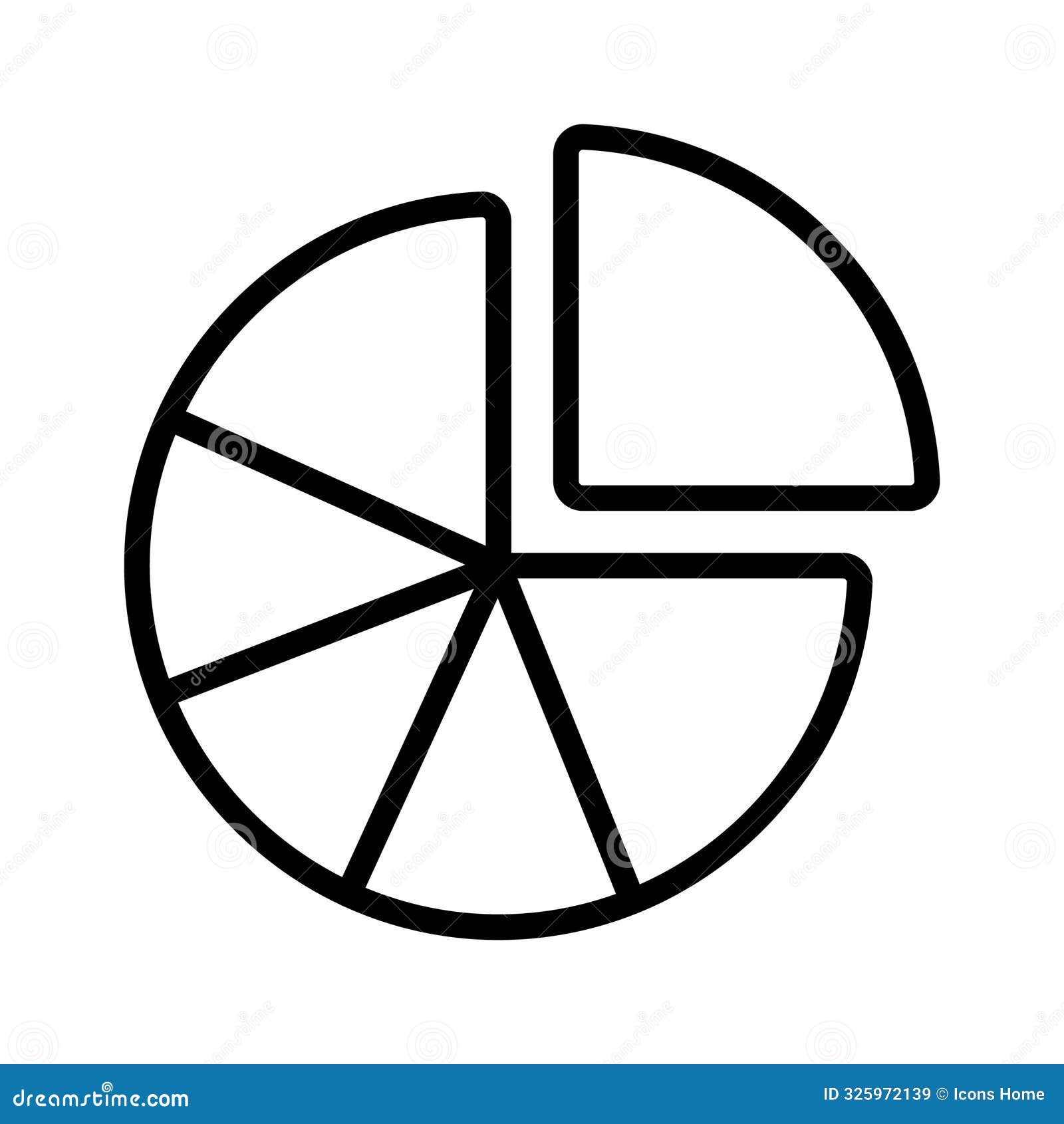 A Modern Infographics Showing Sectional Pie Graph, an Editable Vector ...