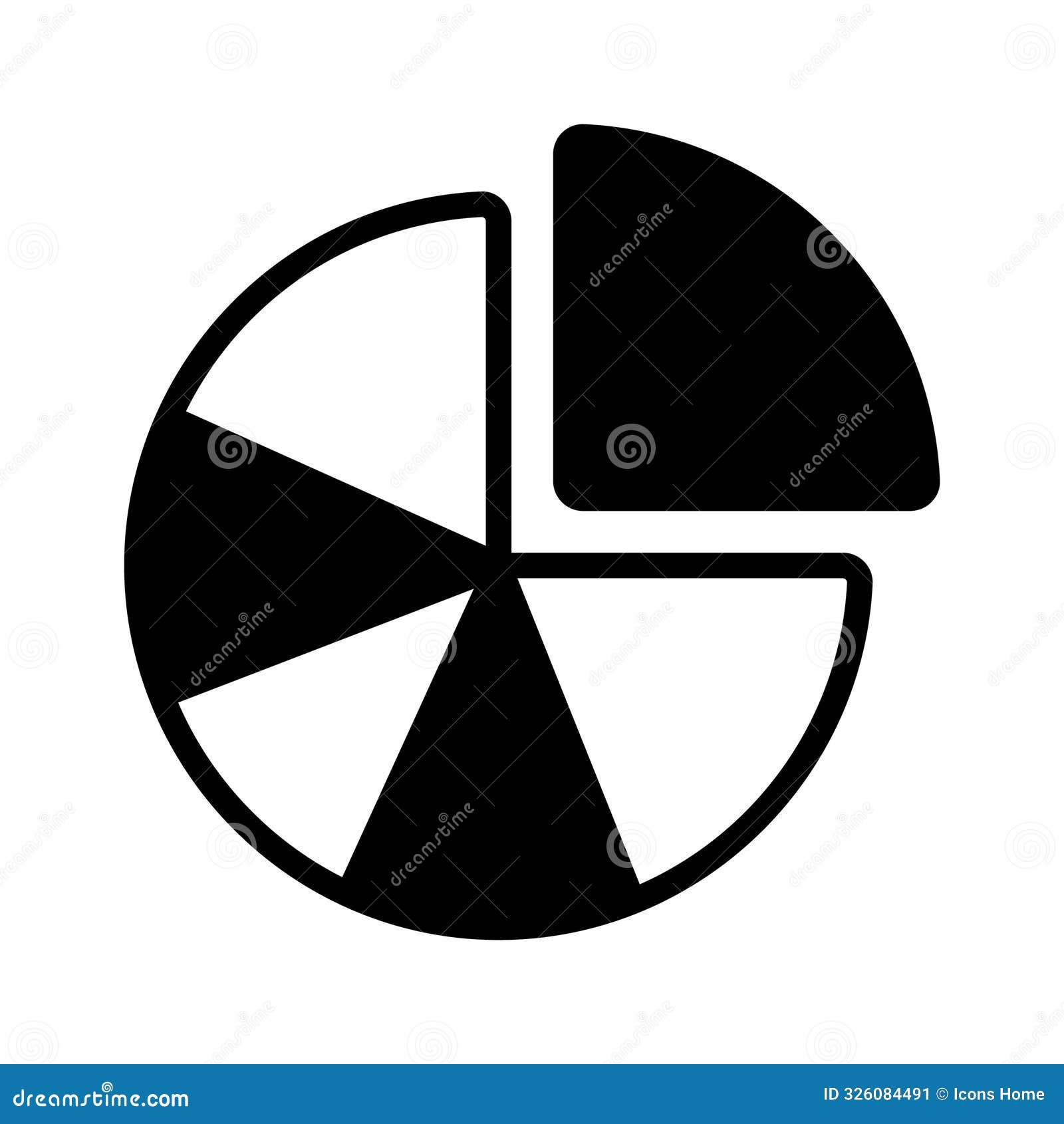 A Modern Infographics Showing Sectional Pie Graph, an Editable Vector ...