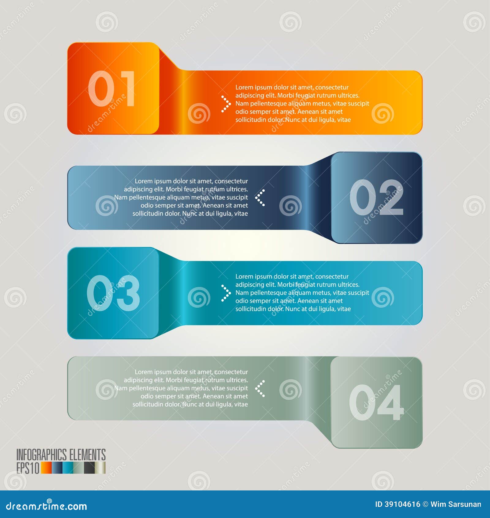 Modern Infographics Column Diagramon A White Background. Vector ...