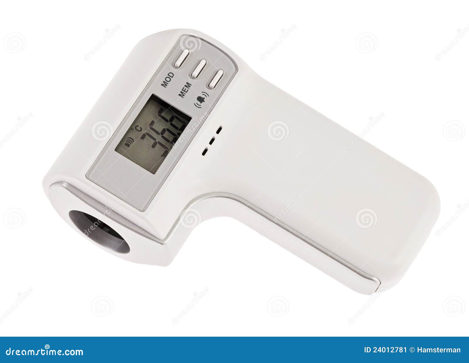 Modern Infra-red Digital Thermometer Stock Image - Image of ...