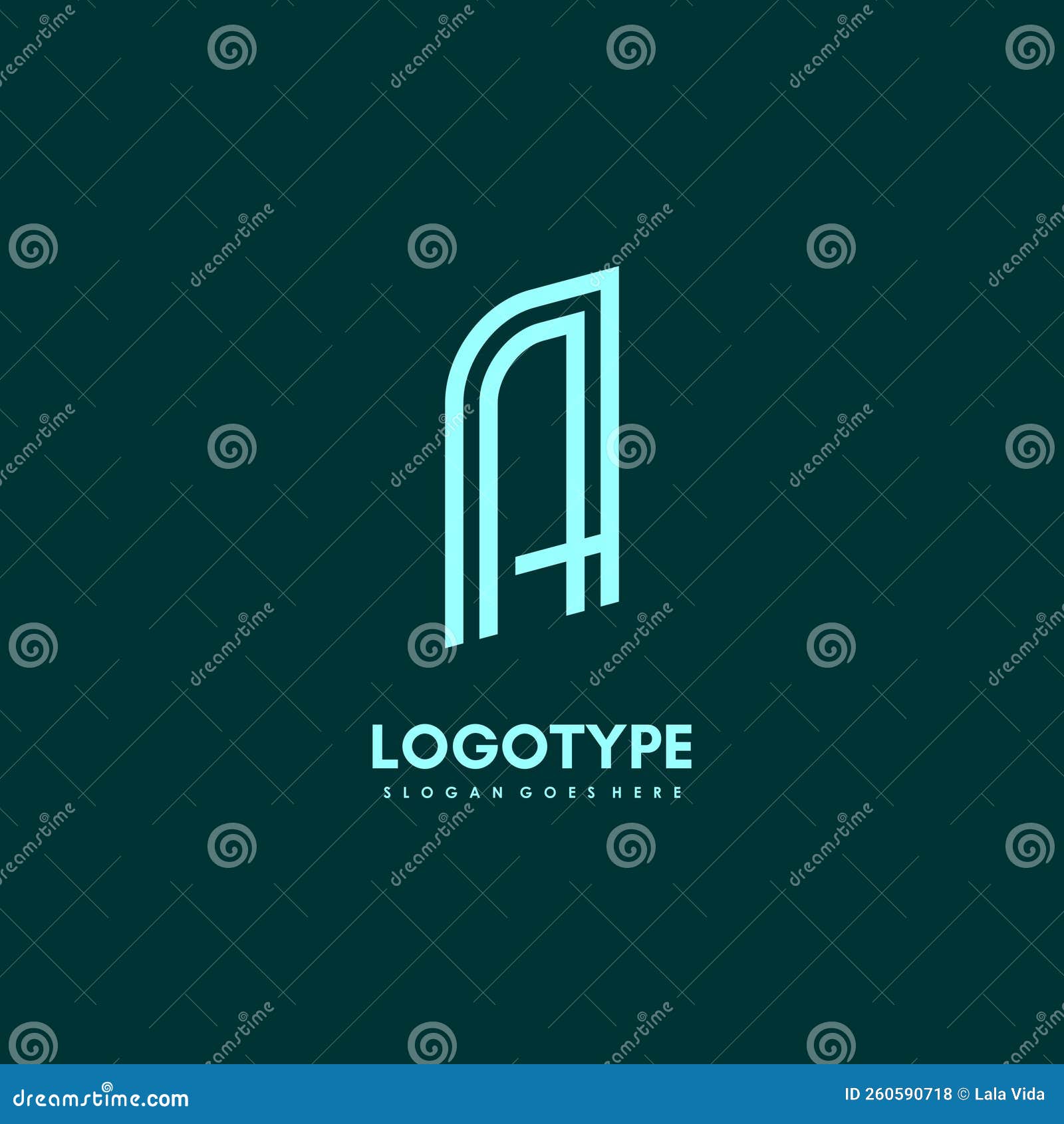 Modern Initial AA Logo Letter Simple and Creative Design Concept Stock ...