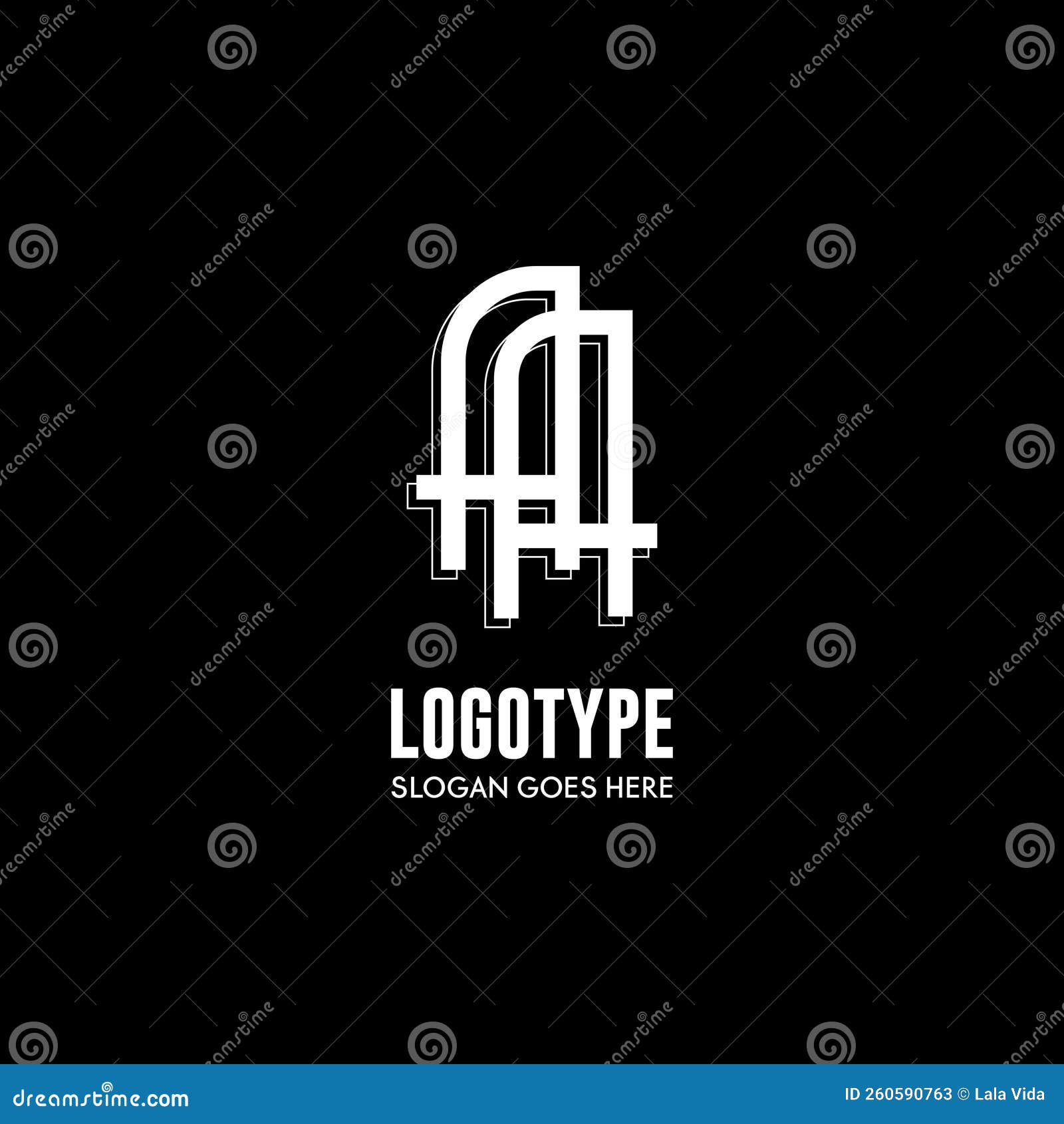 Modern Initial AA Logo Letter Simple and Creative Design Concept Stock ...