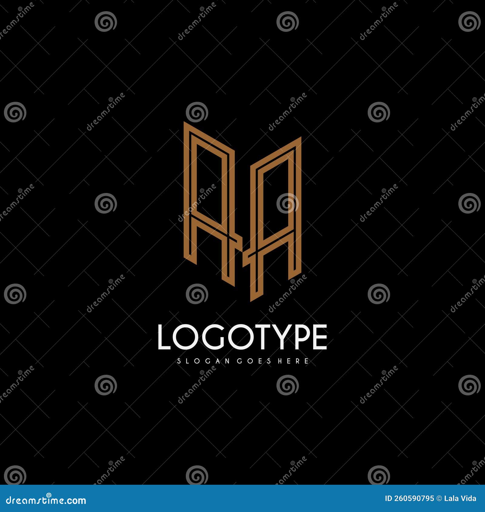 Modern Initial AA Logo Letter Simple and Creative Design Concept Stock ...