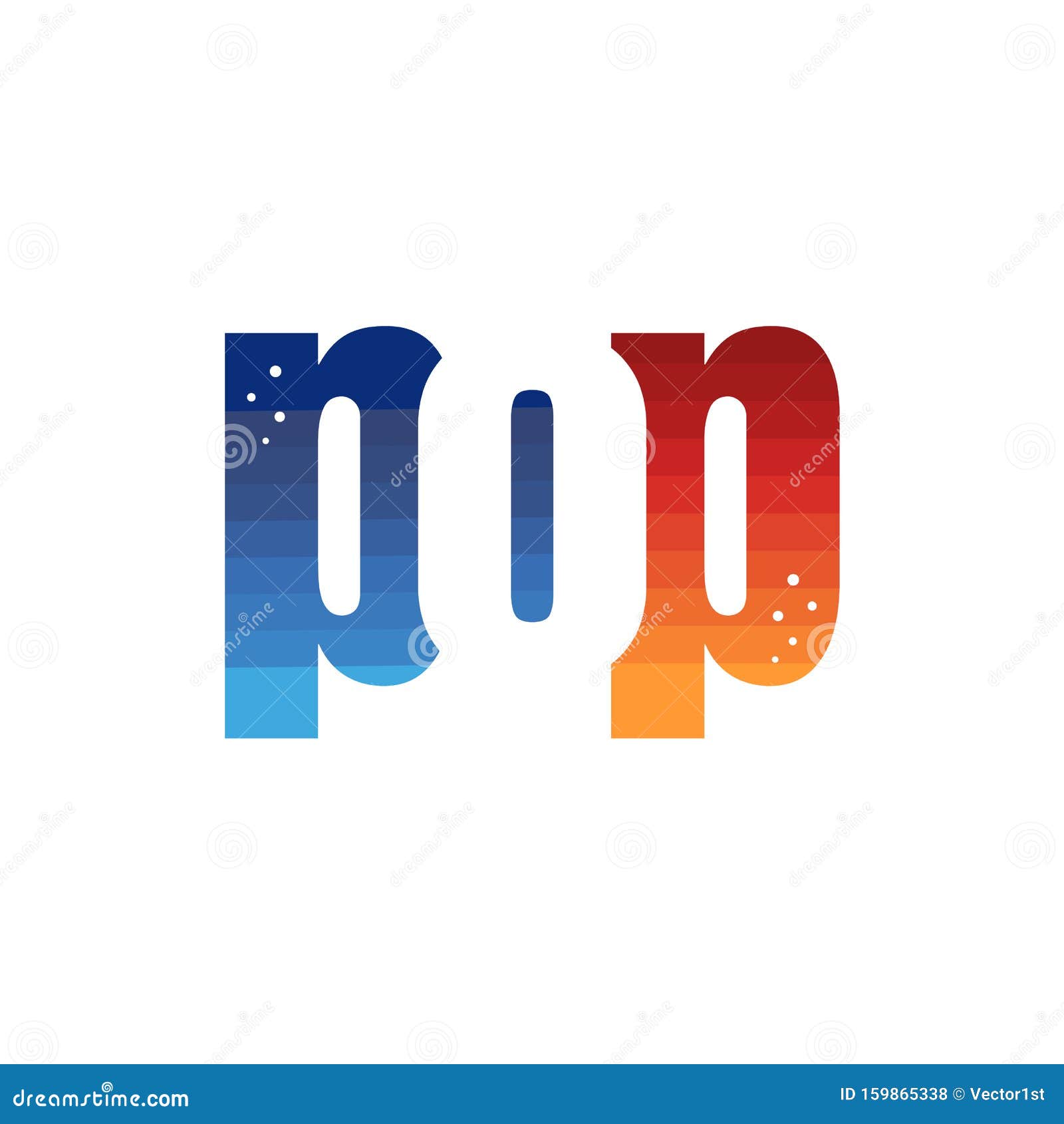 Modern Initial Alphabet Letter Logo Logotype Vector Stock Illustration ...