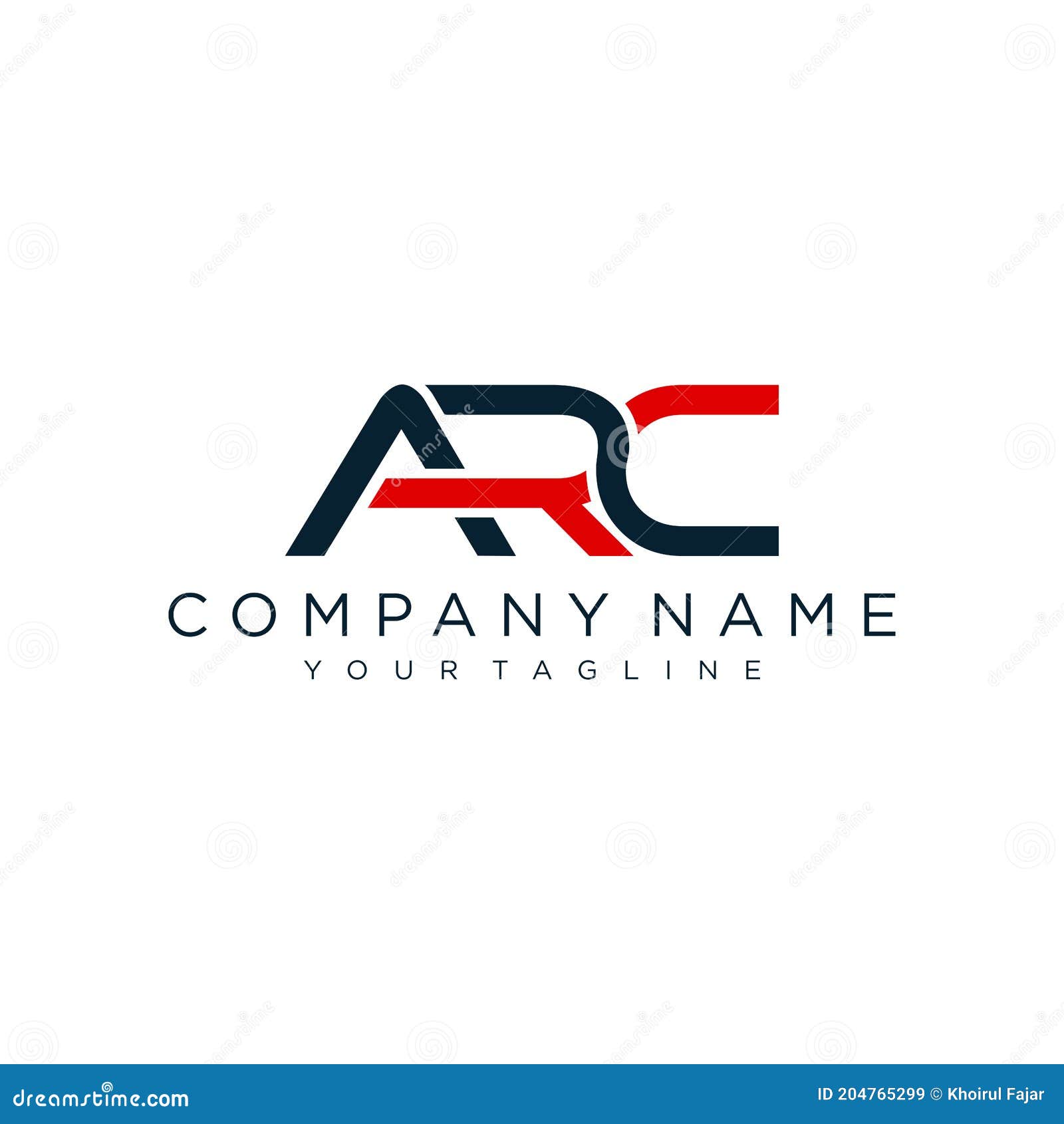 Modern Initial ARC Logo Design Vector, Abstract Logo Concept Stock ...