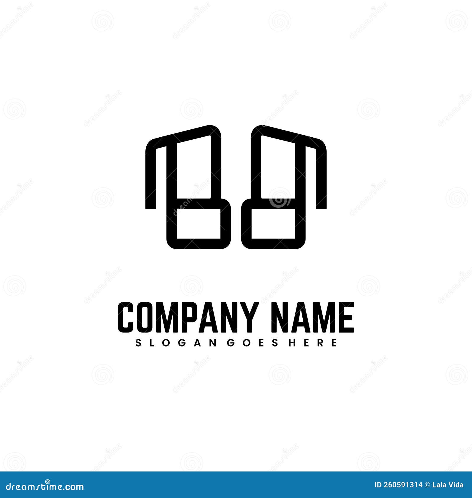 Modern Initial BB Logo Letter Simple and Creative Design Concept Stock ...