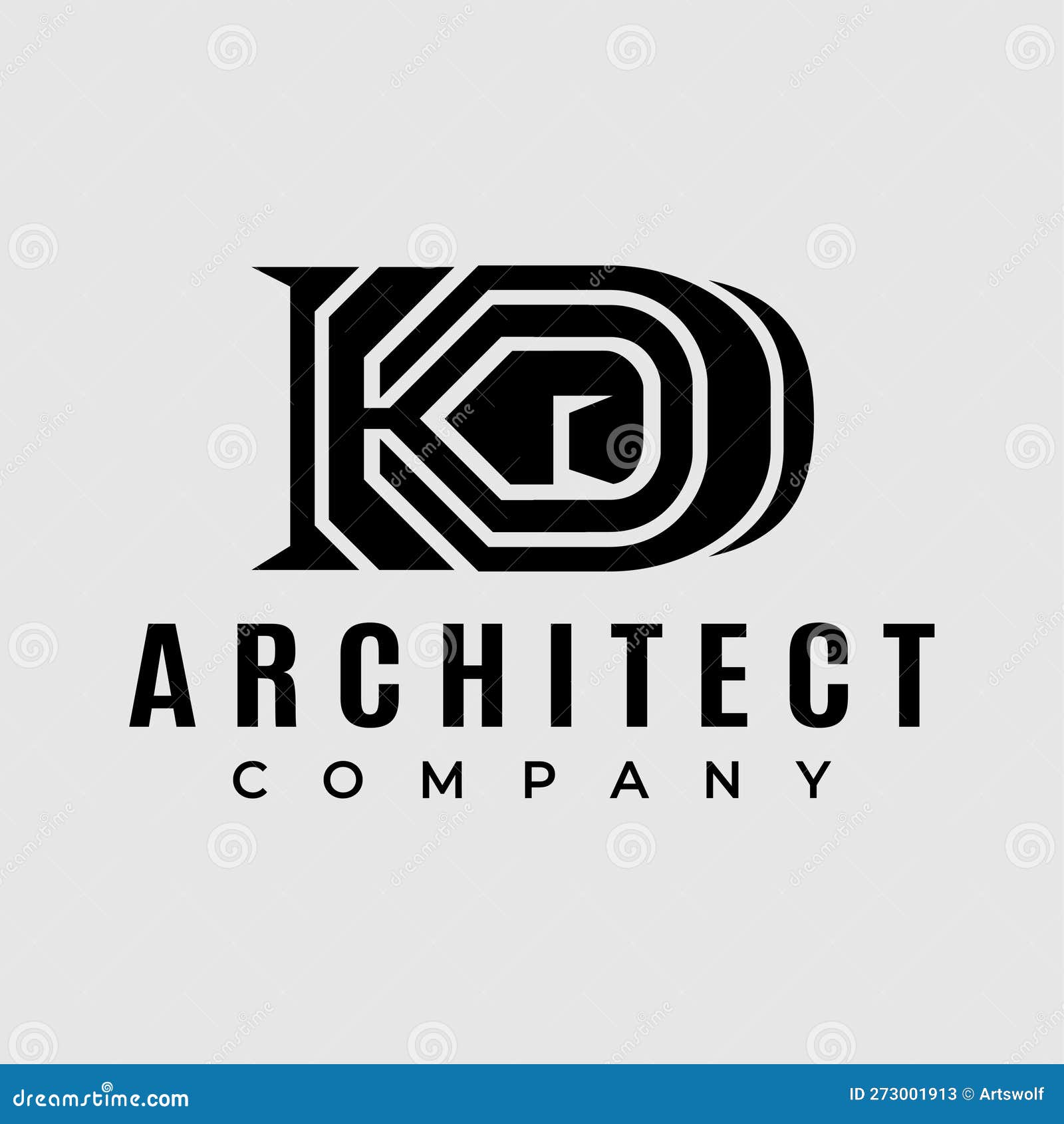 Modern Initial K D KD Logo Design Template. Minimalist Black KD Letter ...