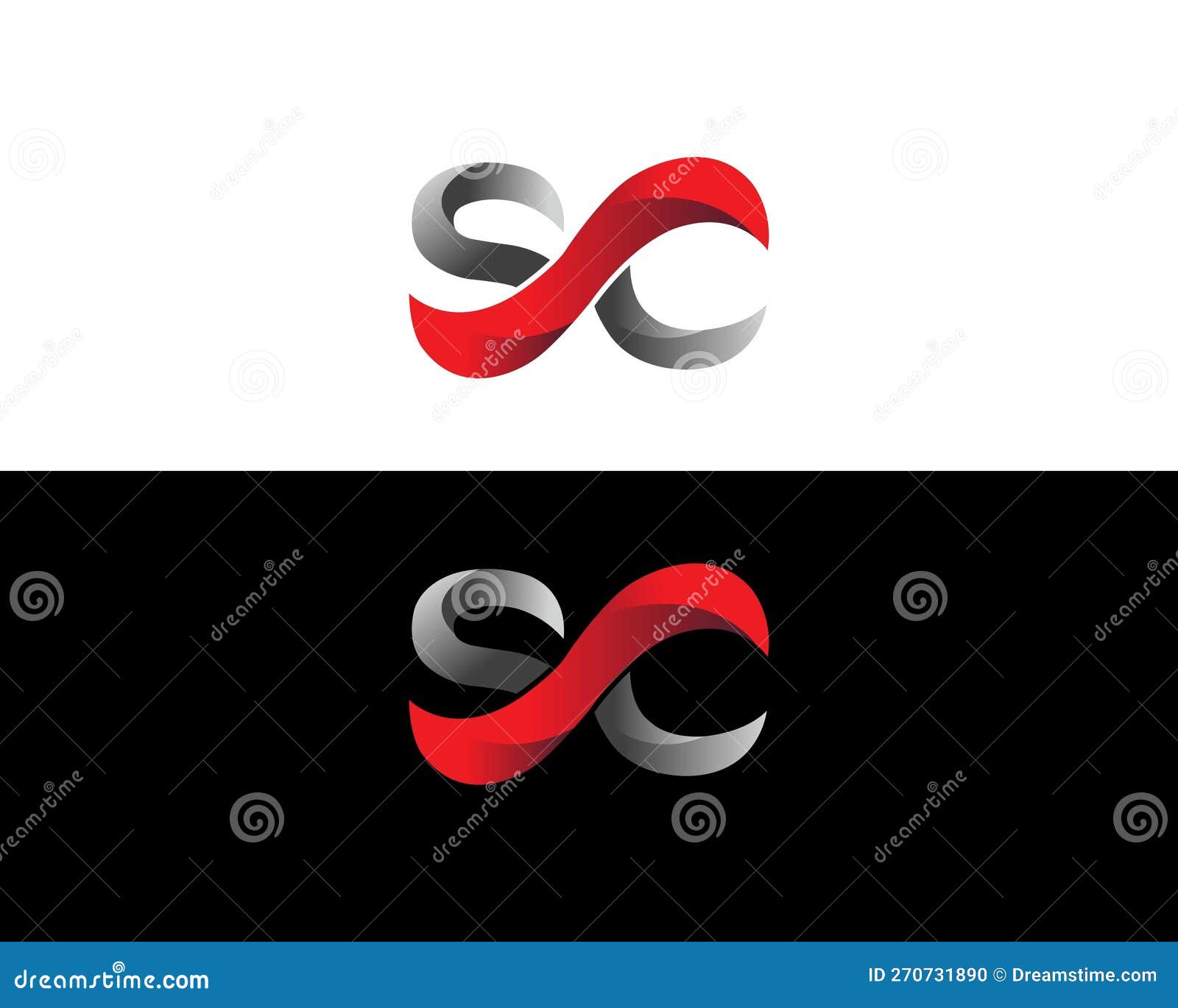 Modern Initial Letter SC Logo Stock Vector - Illustration of corporate ...