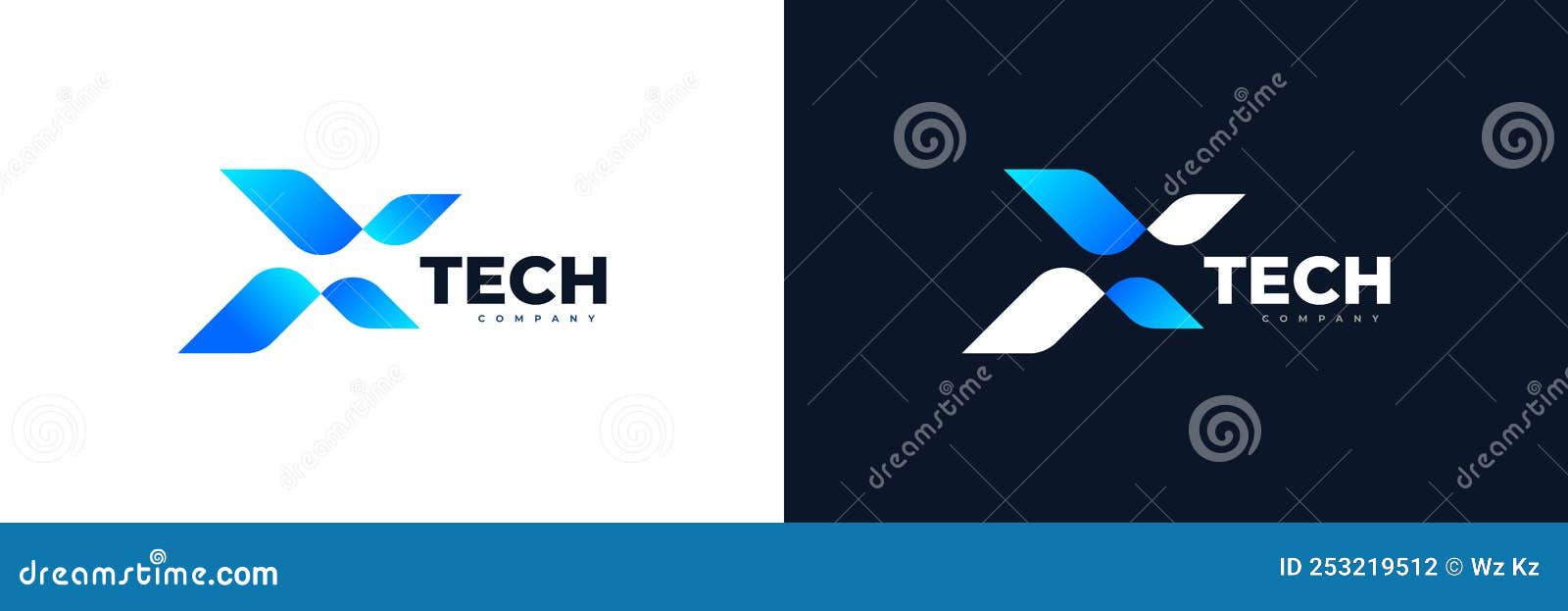 Modern X Initial Logo Design. X Letter Logo or Icon with Technology ...