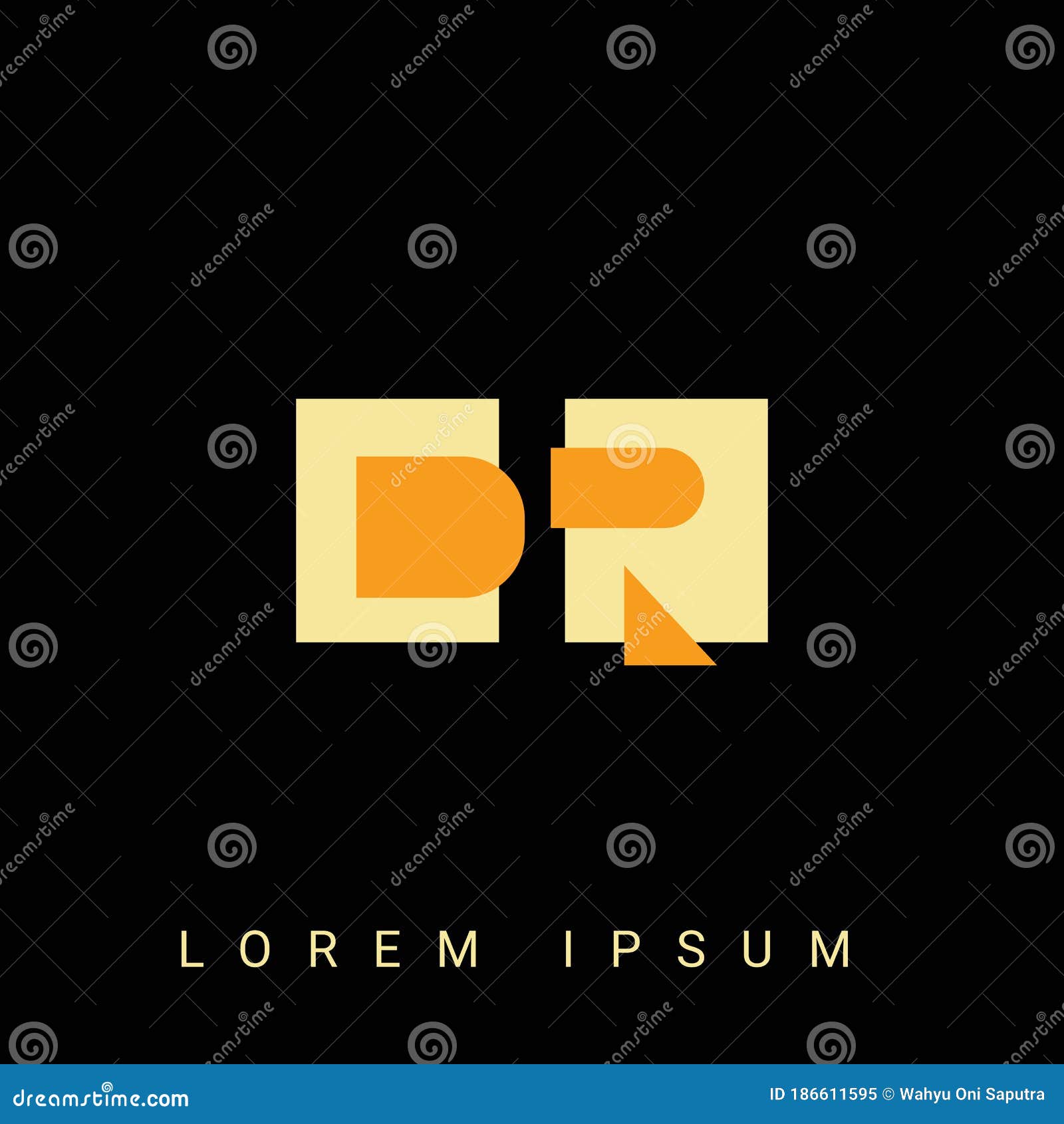 Modern Creative Shaped DR, RD D, R Logo. Initial Logo Designs Templete ...