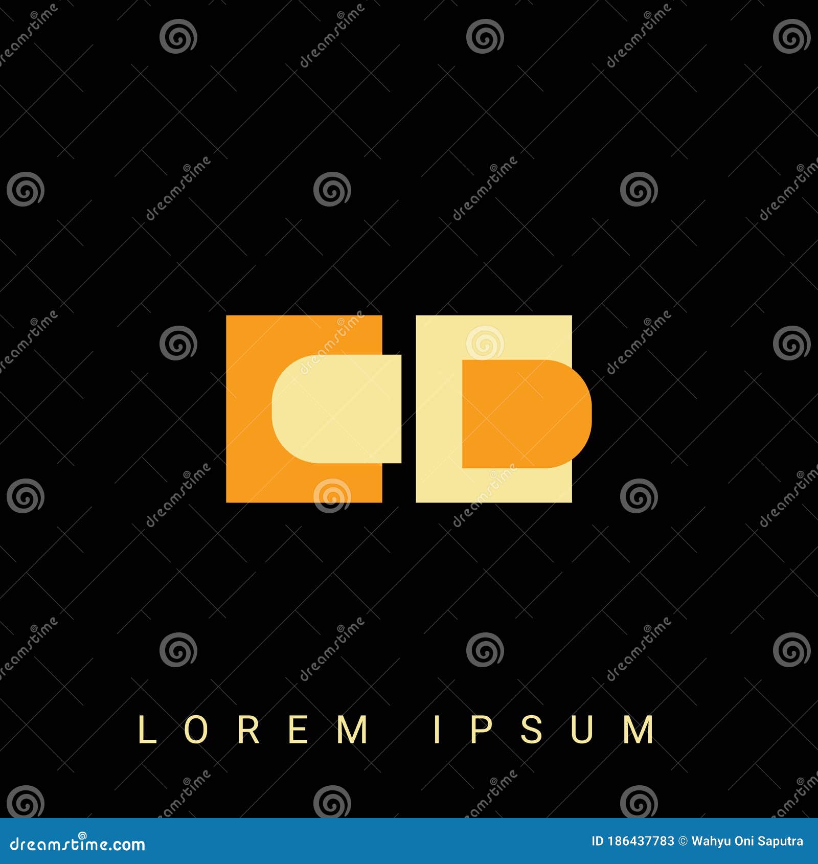 Modern Creative Shaped CD, DC C, D Logo. Initial Logo Designs Templete ...