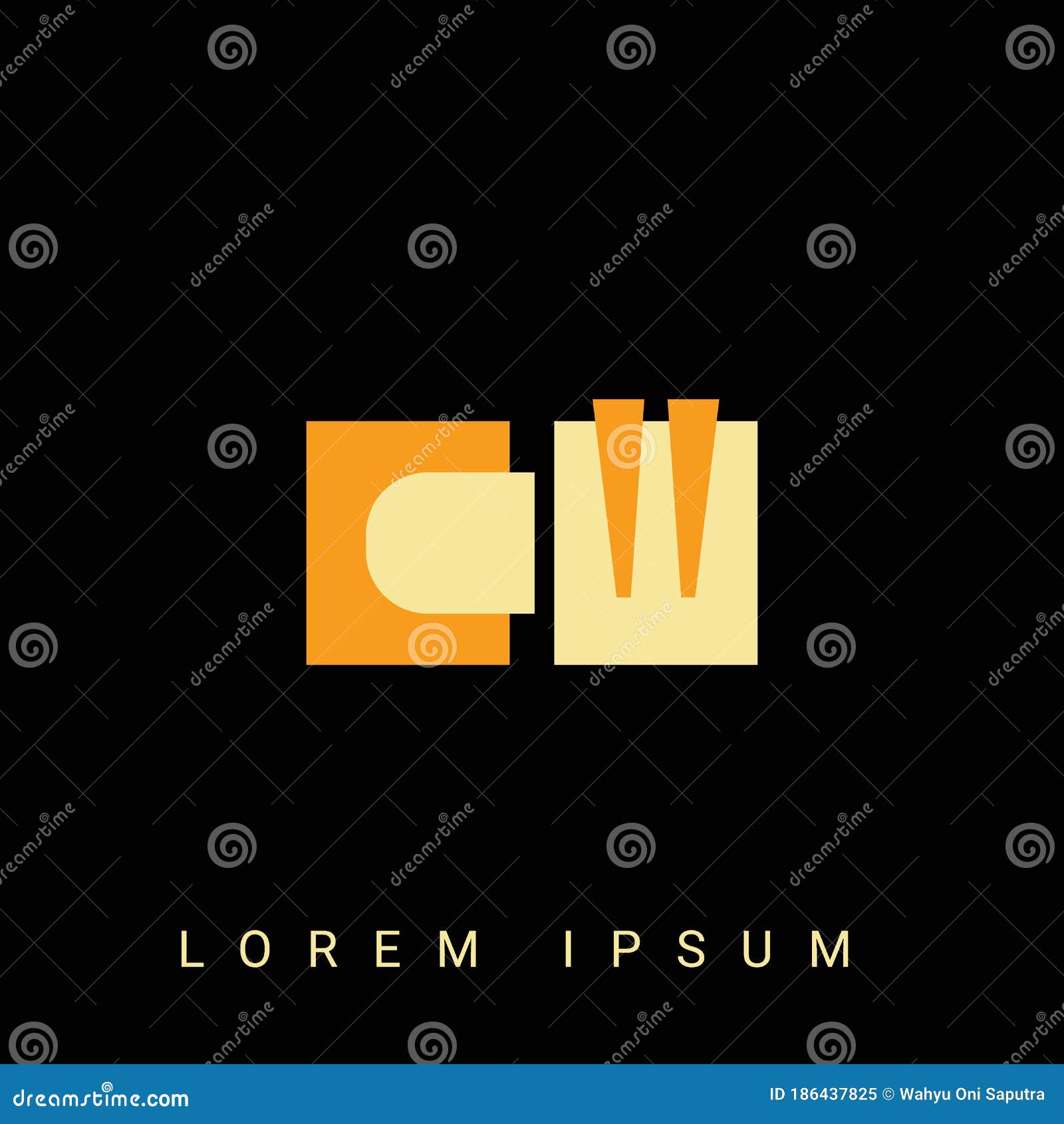 Modern Creative Shaped CW, WC C, W Logo. Initial Logo Designs Templete ...