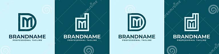 Modern Initials DM Logo, Suitable for Business with DM or MD Initials ...