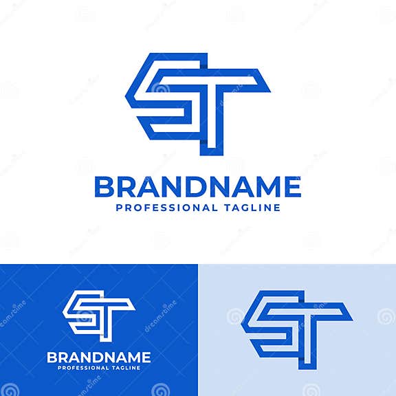 Modern Initials ST Logo, Suitable for Business with ST or TS Initials ...
