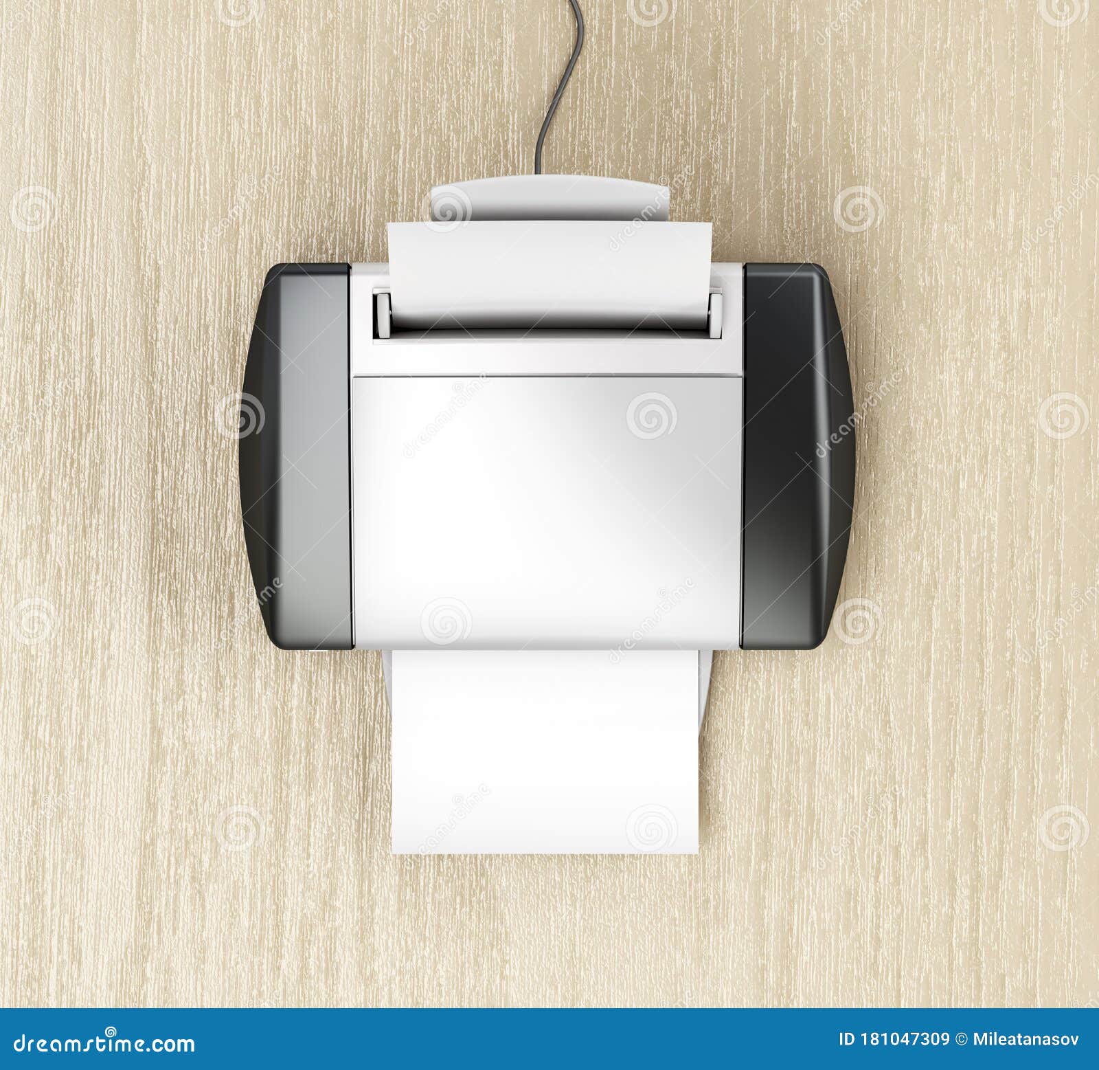 Modern inkjet printer stock illustration. Illustration of paper - 181047309