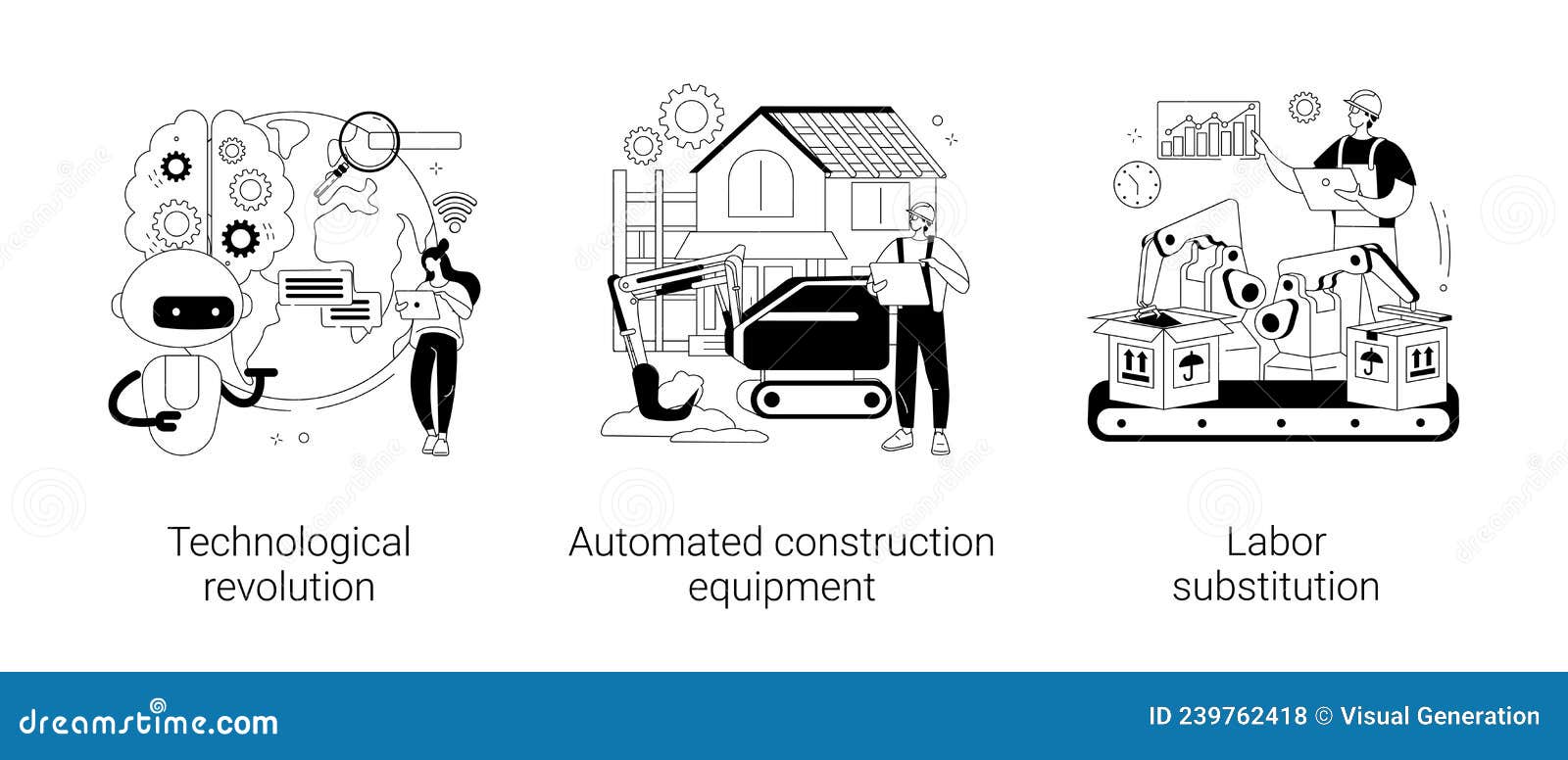 Modern Innovation Abstract Concept Vector Illustrations. Stock Vector ...