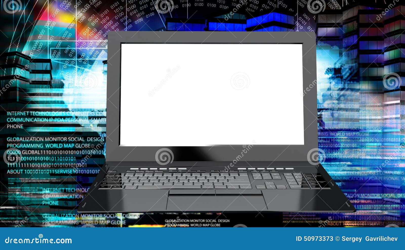 Modern Innovation Compiting Technology. Stock Illustration ...