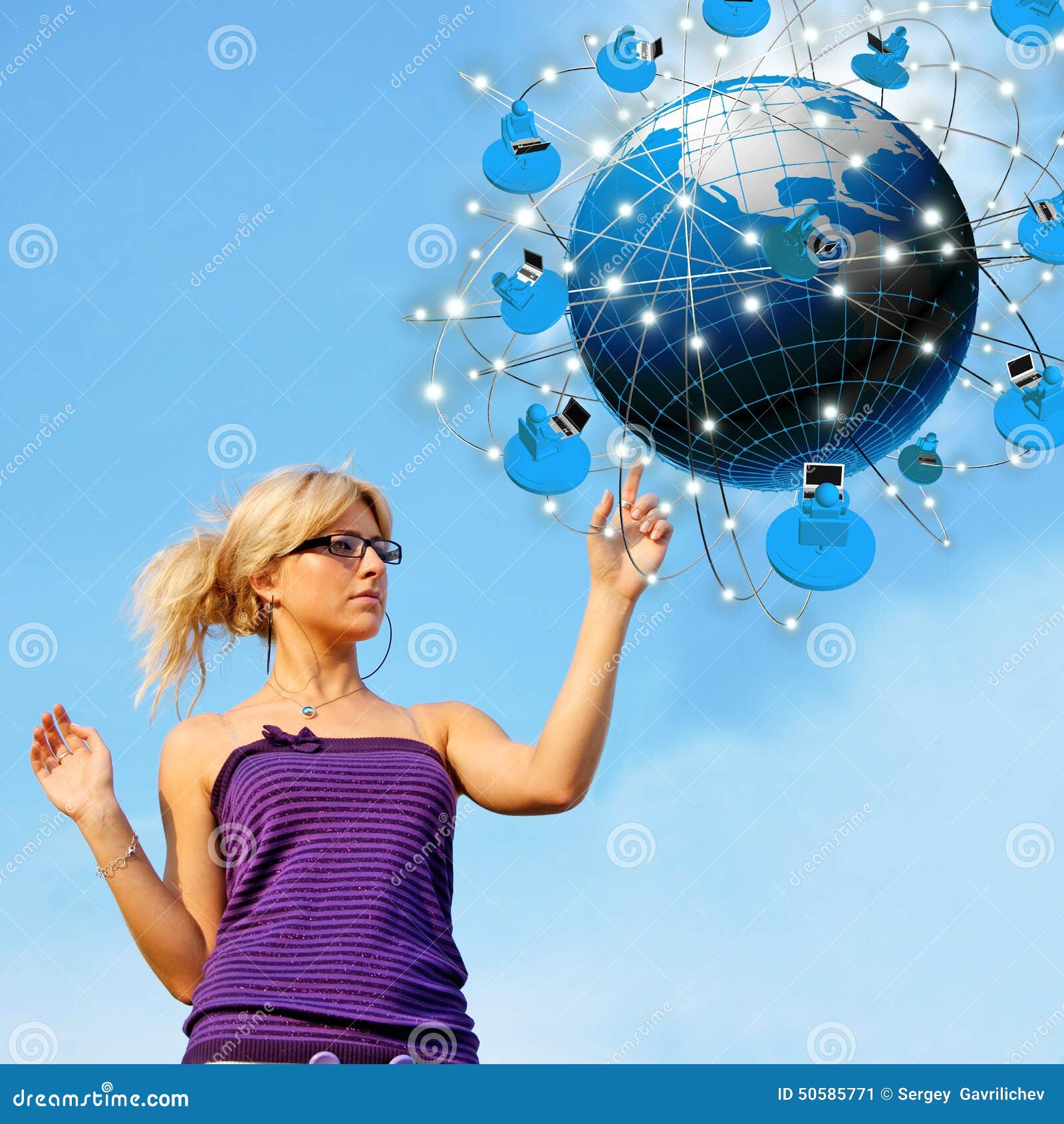 Modern Innovation Compiting Technology Stock Image - Image of ...