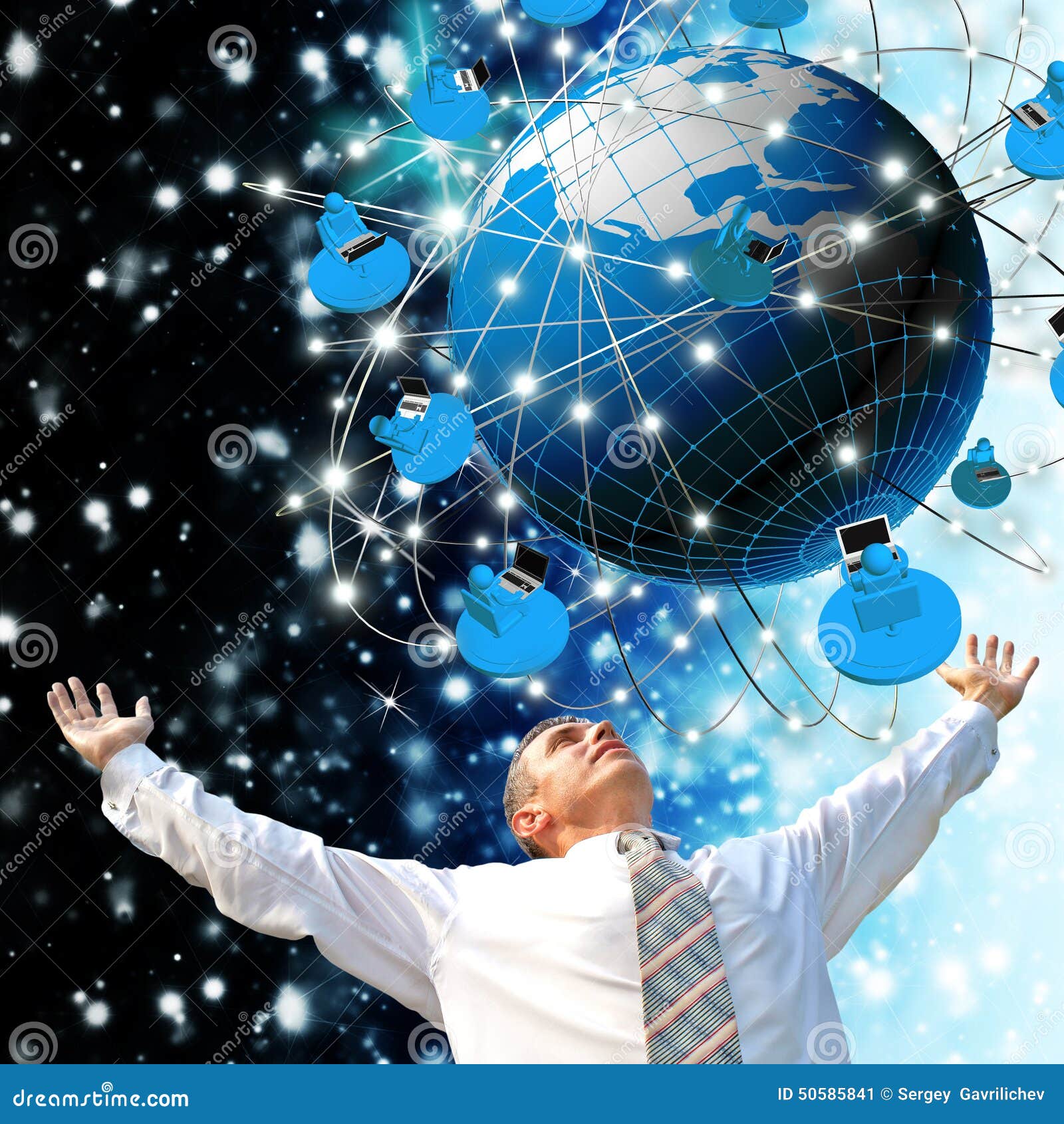 Modern Innovation Compiting Technology Stock Image - Image of internet ...