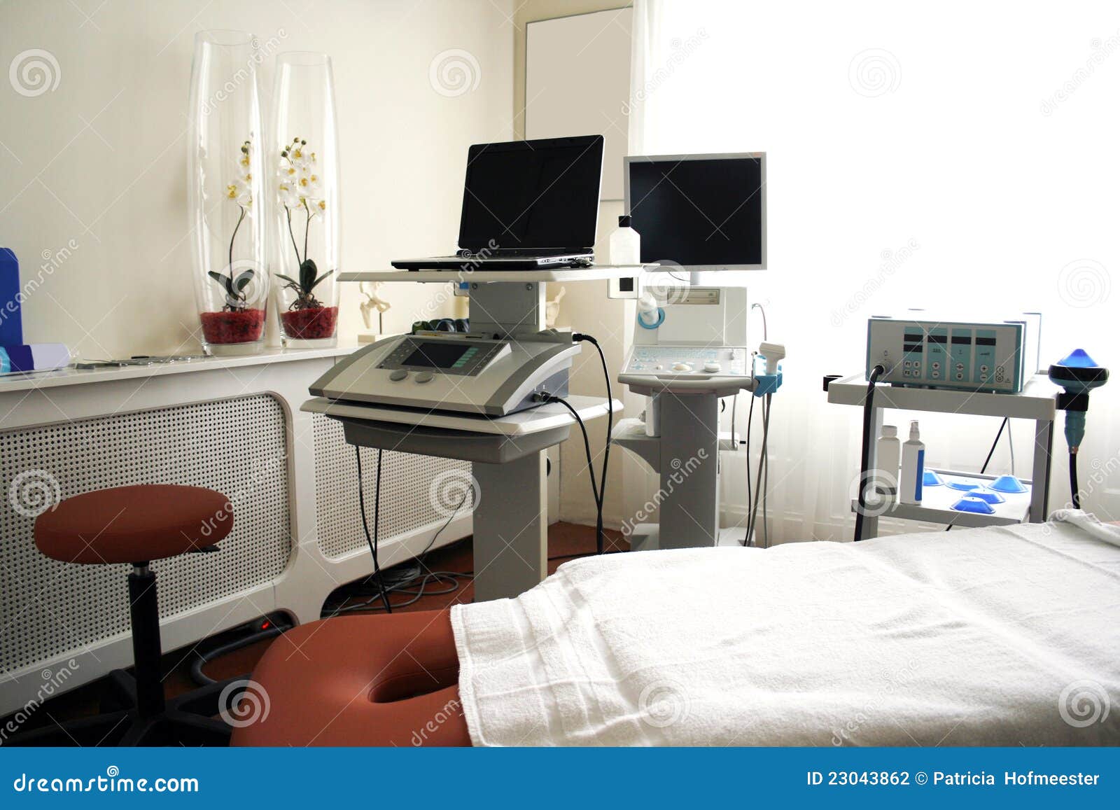 Modern Instruments in Physiotherapy Clnic Stock Photo - Image of body ...