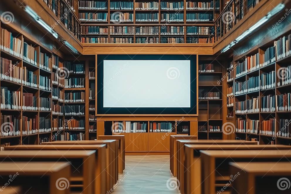 Modern Interactive Screen Setup in a Library Promoting Technology and ...