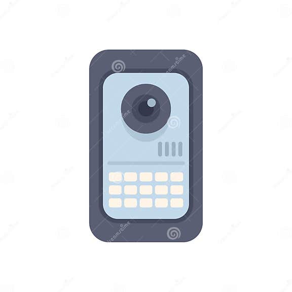 Modern Intercom System Providing Security And Communication Stock Illustration Illustration Of