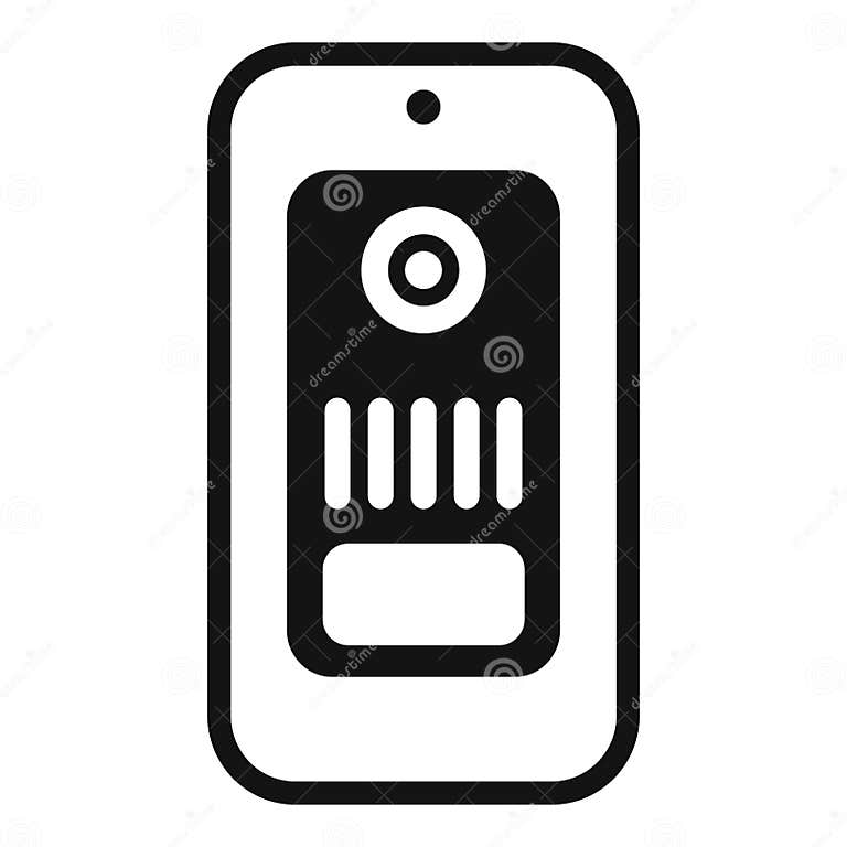 Modern Intercom System Displaying Access Control Buttons Stock ...