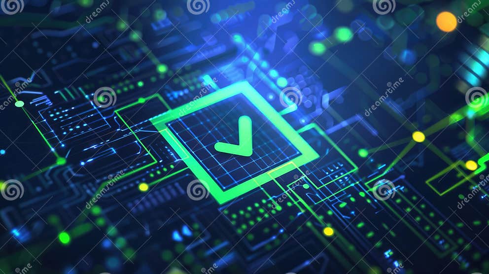 Modern Interface with Verified Credentials and Green Checkmark on a ...