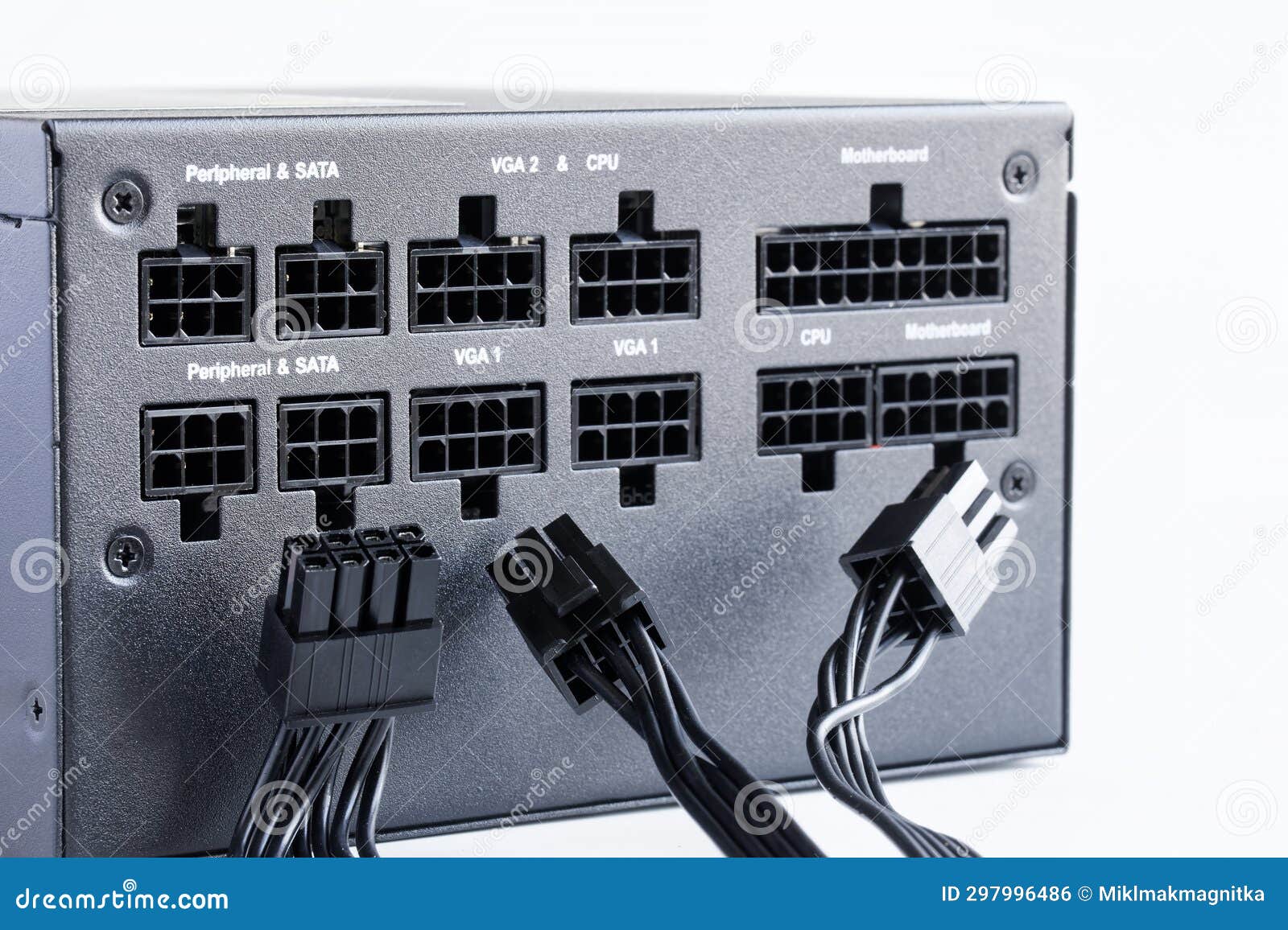 Modern Interfaces of Connectors on Power Electrical Cables Next To a ...