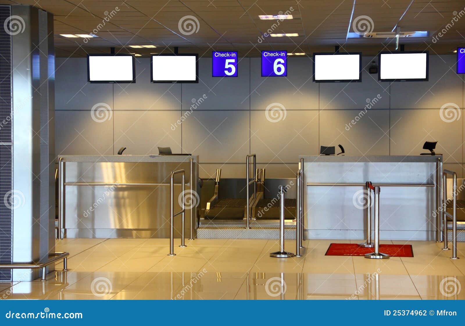Modern Interior of Airport Terminal Stock Photo - Image of gate ...