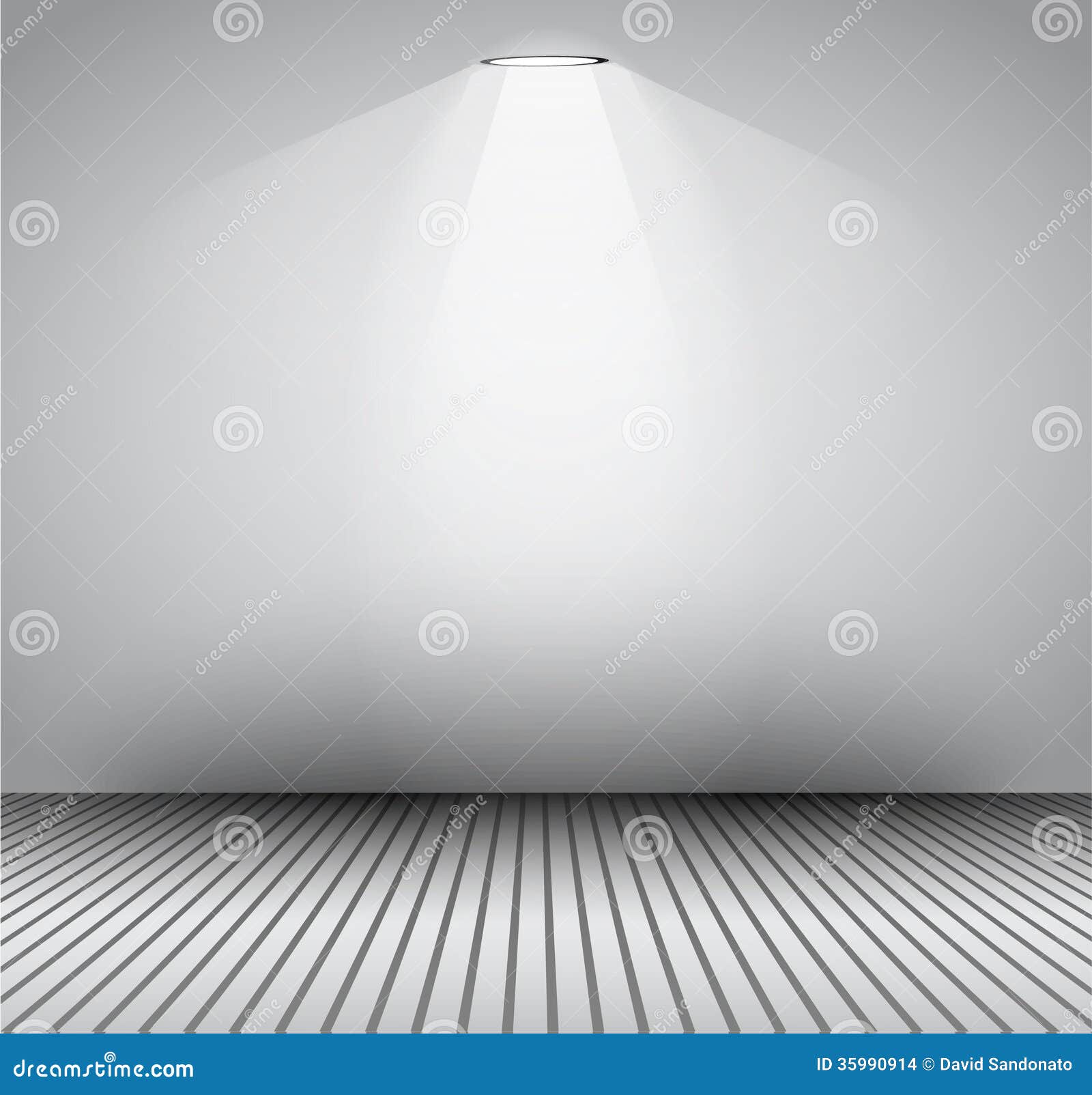 Modern Interior Art Gallery Frame Design with Spotlights. Stock ...