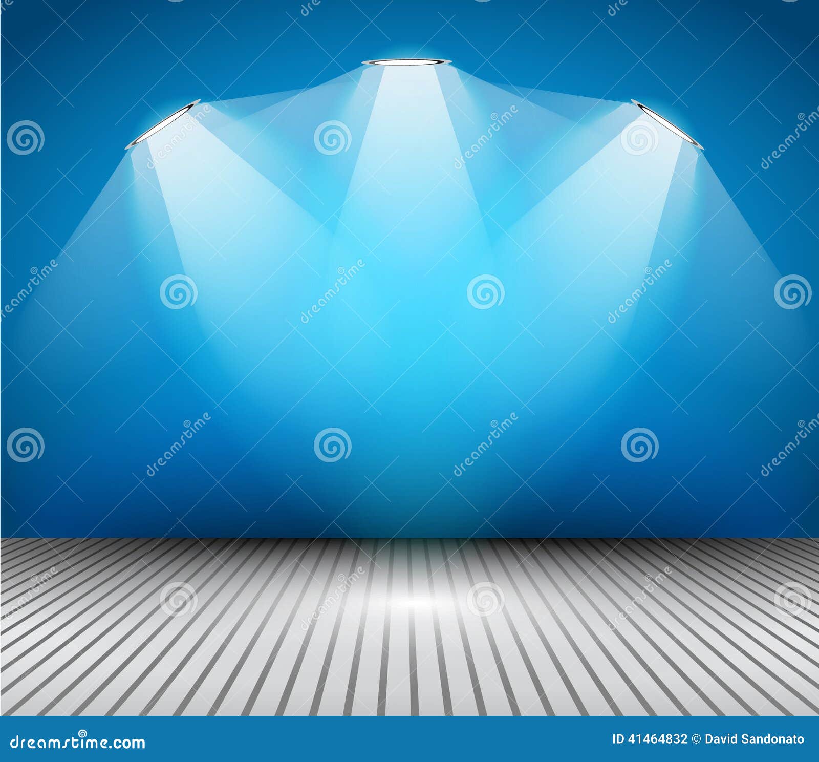 Modern Interior Art Gallery Frame Design with Spotlights. Stock Vector ...