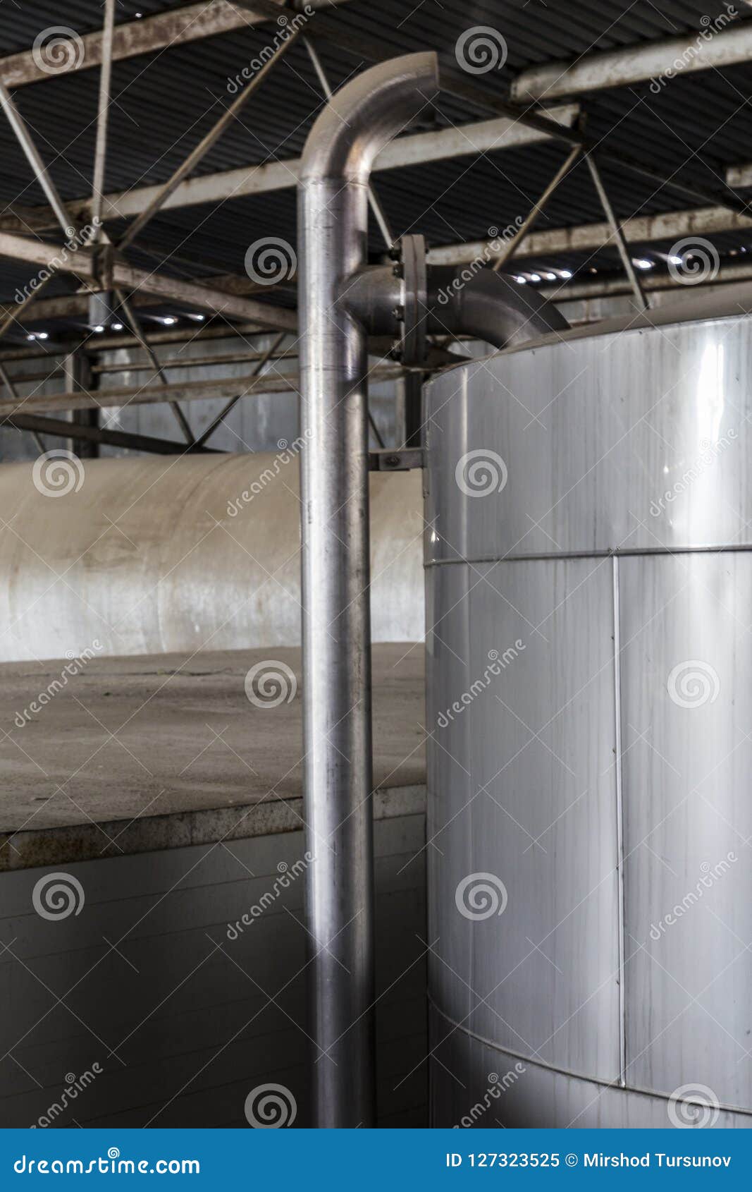 Modern Interior of a Brewery Mash Vats Metal Containers Stock Image ...