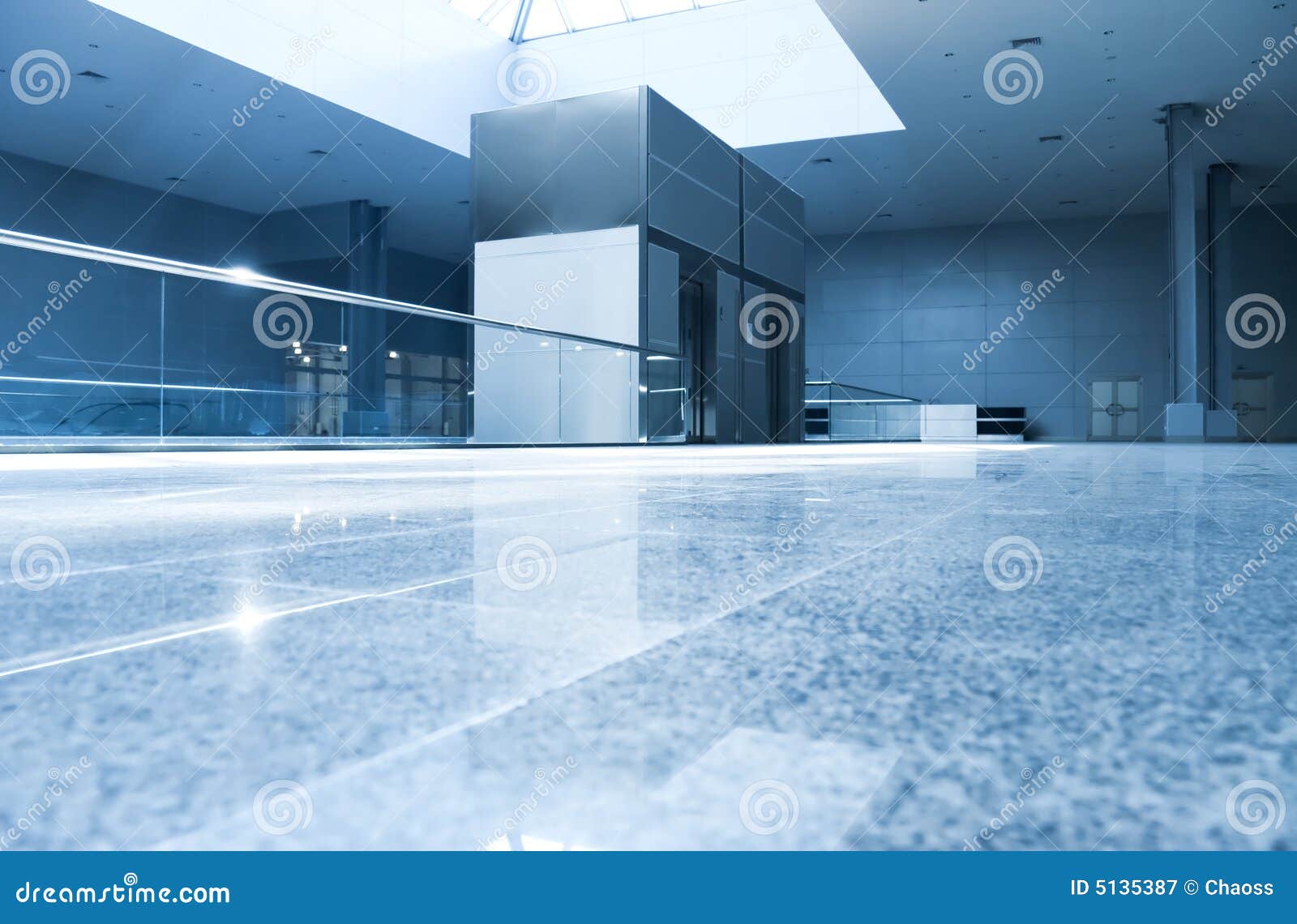 Modern Interior in Business Center Stock Image - Image of wide, light ...