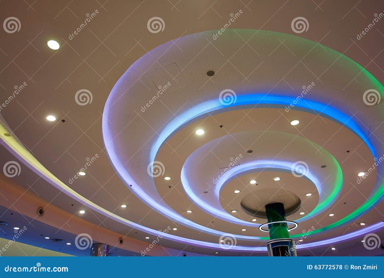 Beautiful Ceiling Chandelier In Gold Color In The Form Of Three Balls ...