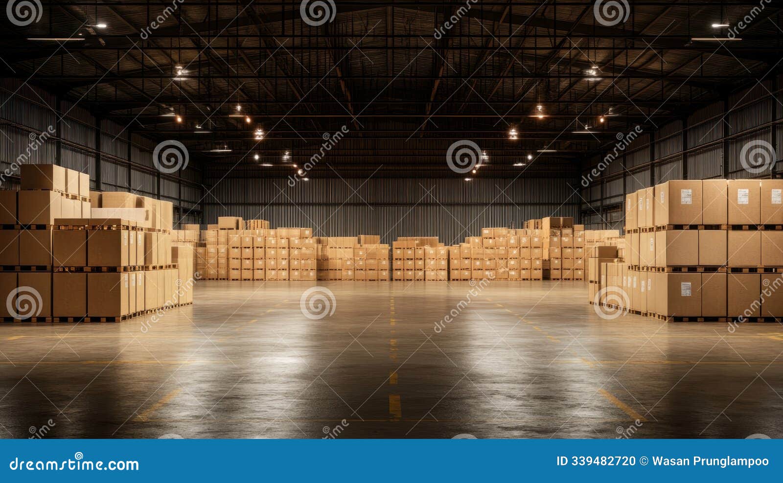 Modern Interior with Dedicated Packaging Zones, Digital Workflow Boards ...