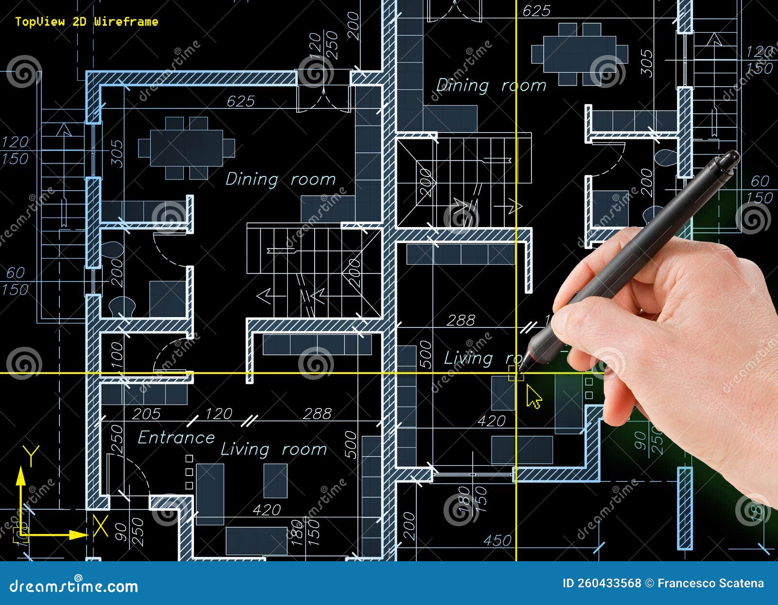 Modern Interior Design. Concept with Residential Apartment Plan ... Modern Interior Design. Concept with Residential Apartment Plan ...