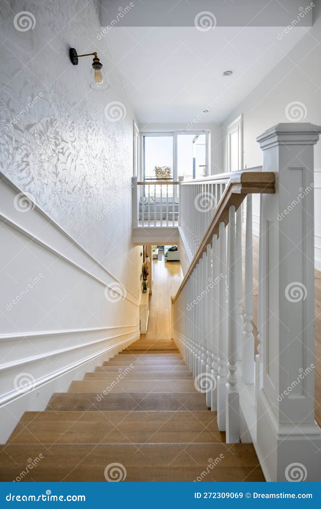 Modern Interior Design - Corridor Stock Image - Image of flat ...